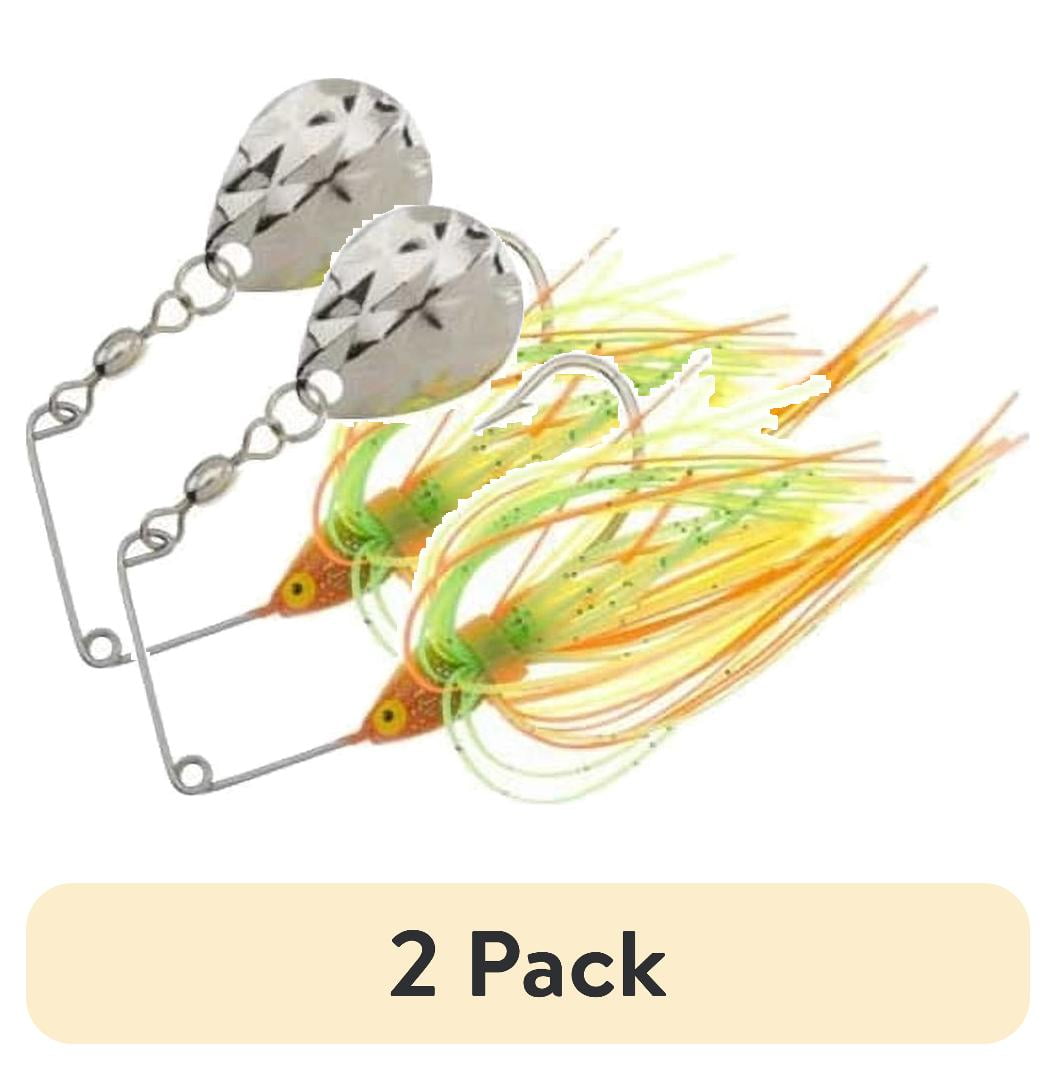 (2 pack) Strike King Mini-King Spinnerbait Lure 1/8oz Chartreuse Lime - Walmart.com