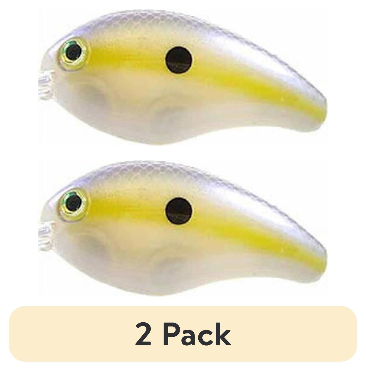 (2 pack) Strike King Pro-Model 6 XD Chartreuse Shad - Walmart.com