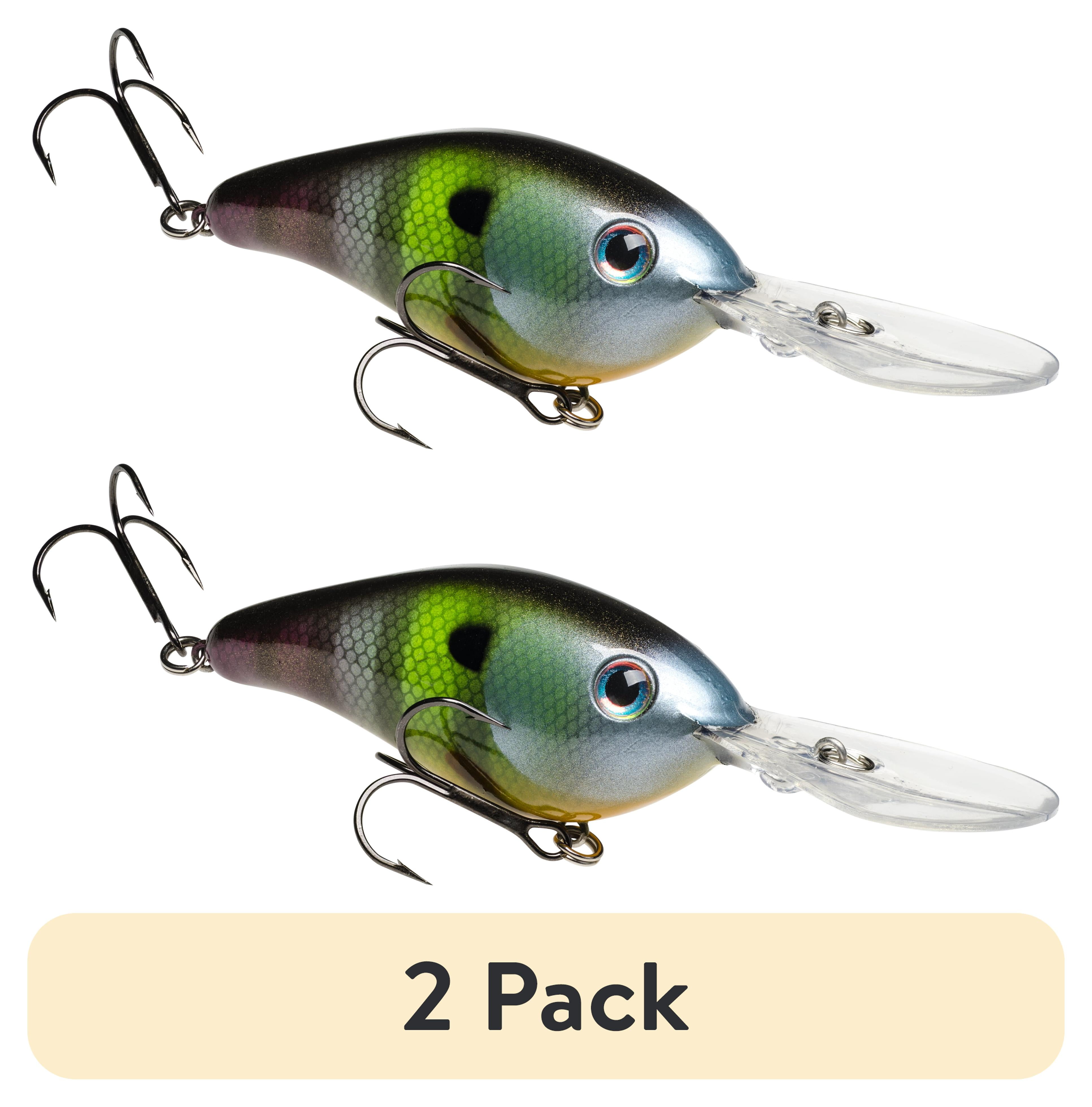 (2 pack) Strike King ProModel Crankbait S6XD Neon Bluegill Hard Bait ...