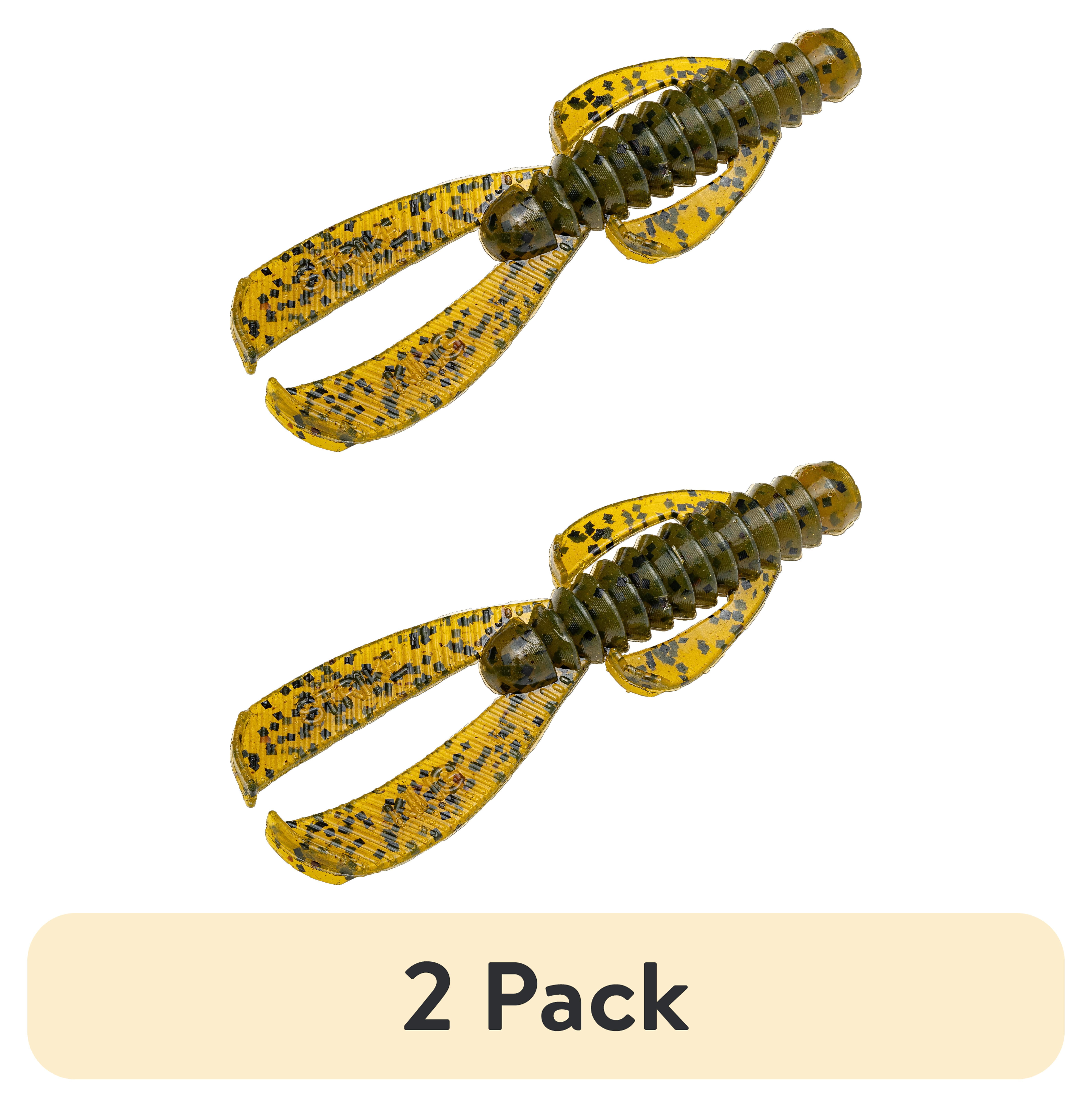 (2 pack) Strike King Rage Ned Bug Green Pumpkin Soft Bait Lure ...