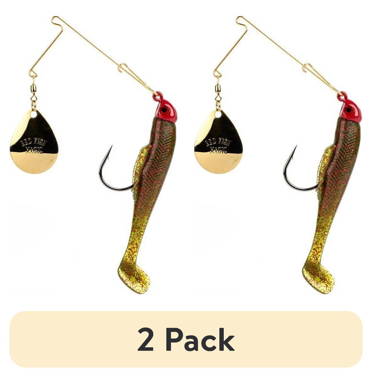 (2 pack) Strike King Redfish Magic 1/4 oz Spinnerbait Lure Red Avocado ...