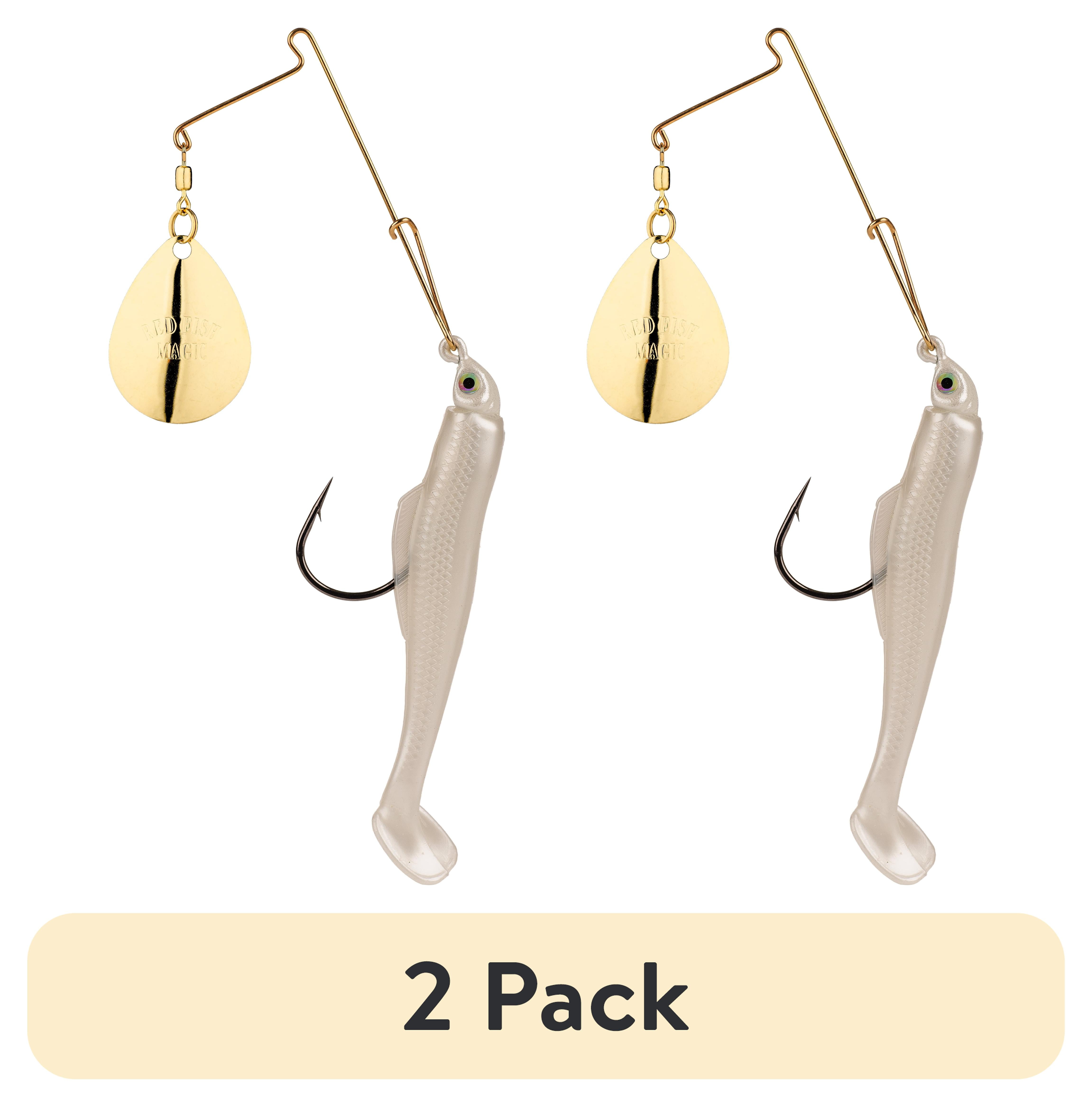 (2 pack) Strike King Redfish Magic 1/8 oz Spinnerbait Lure Pearl ...