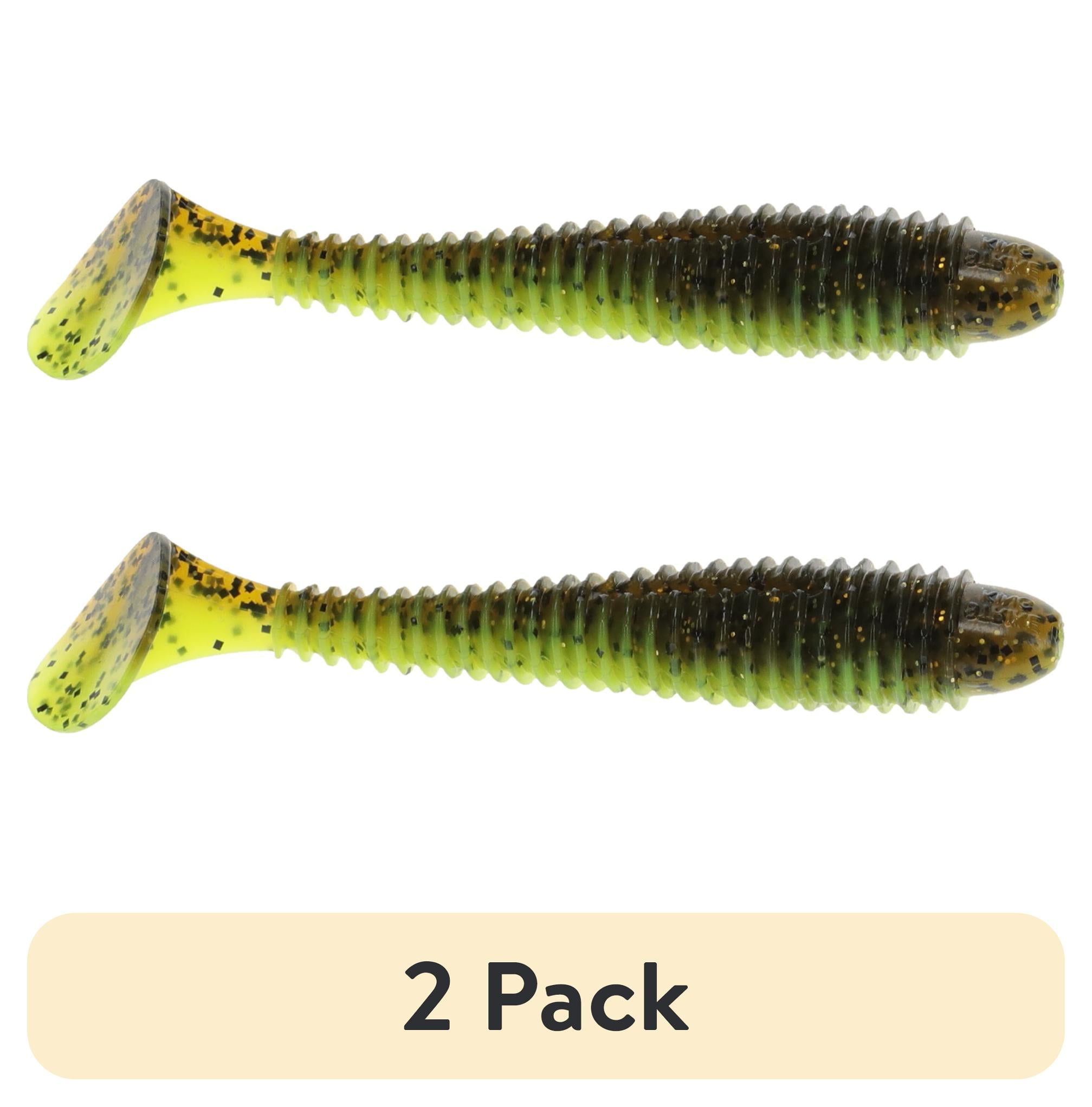 (2 pack) Strike King Saltwater Rage Swimmer 3.75 inch Soft Swimbait ...
