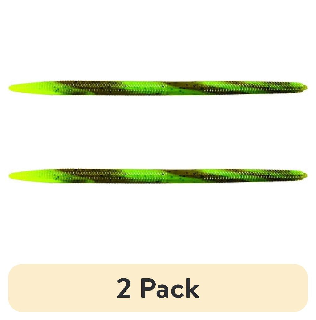 (2 pack) Strike King Shim-E-Stick Green Pumpkin Chartreuse Swirl Soft Stick Bait Lure - Walmart.com