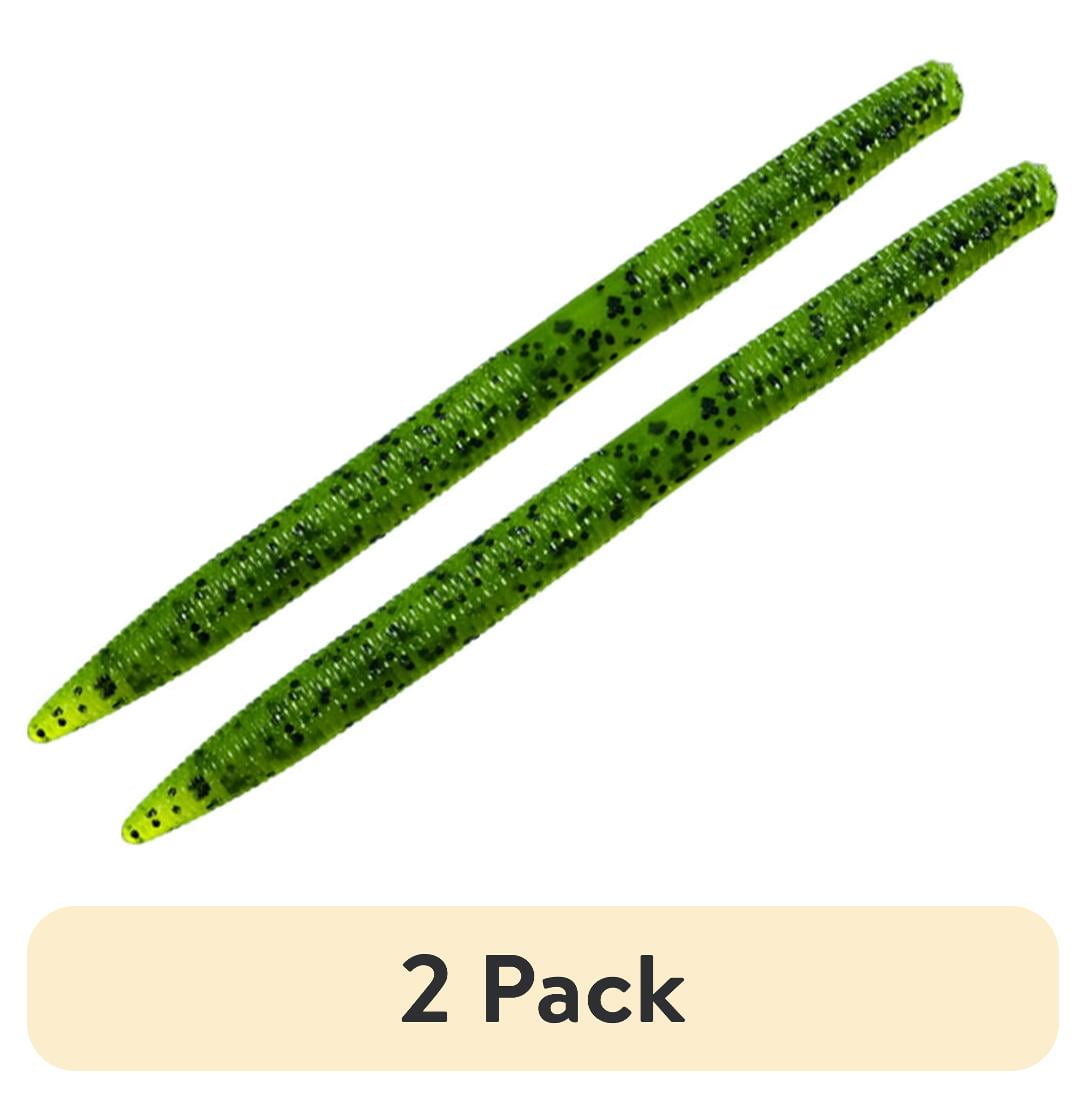 (2 pack) Strike King Shim-E-Stick Watermelon Black Flake Soft Stick Bait Lure - Walmart.com