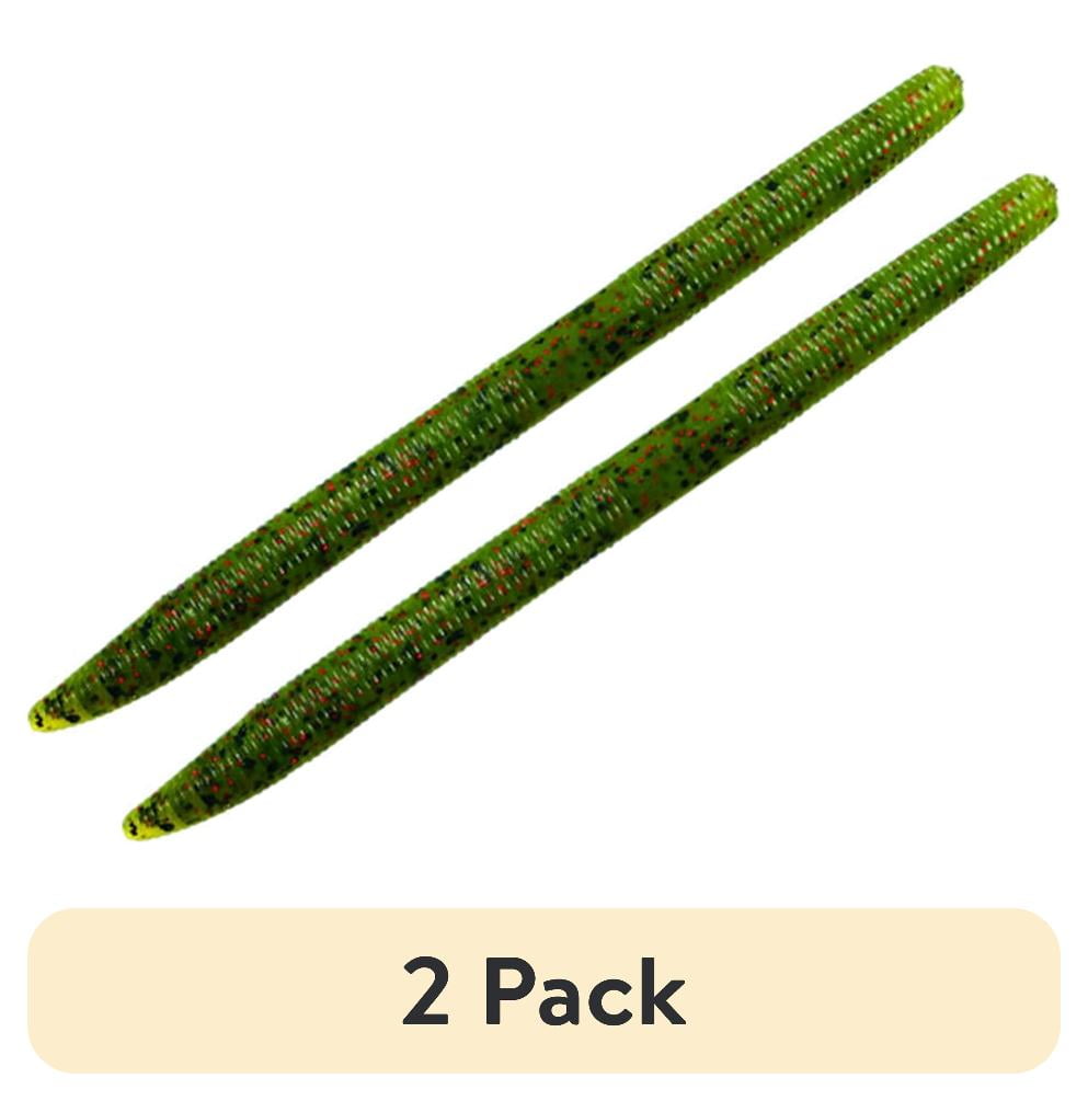 (2 pack) Strike King Shim-E-Stick Watermelon Red Black Soft Stick Bait ...