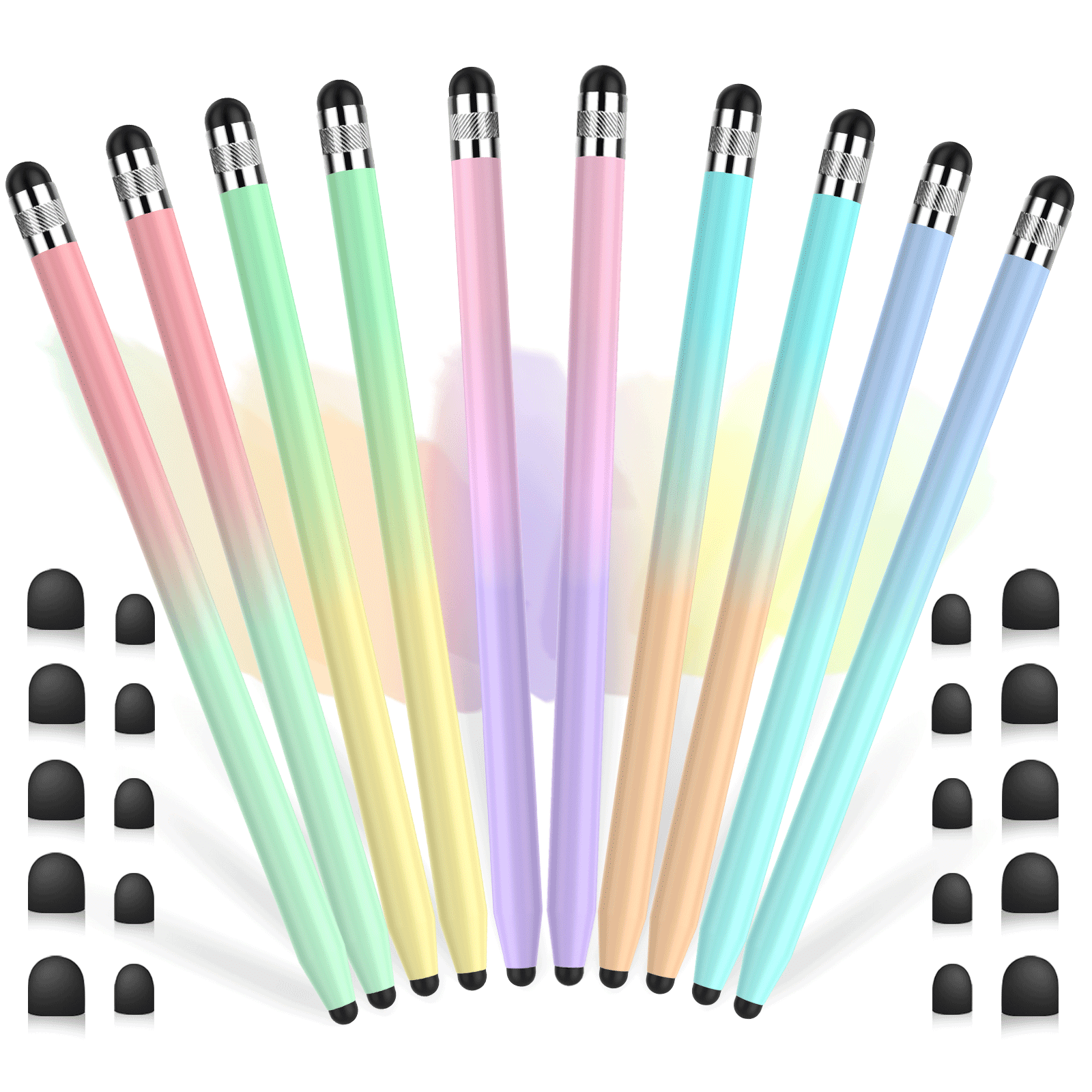 (2 pack) Antier Stylus Pens, 5 Pack 2-in-1 Stylus Pens for Touch ...