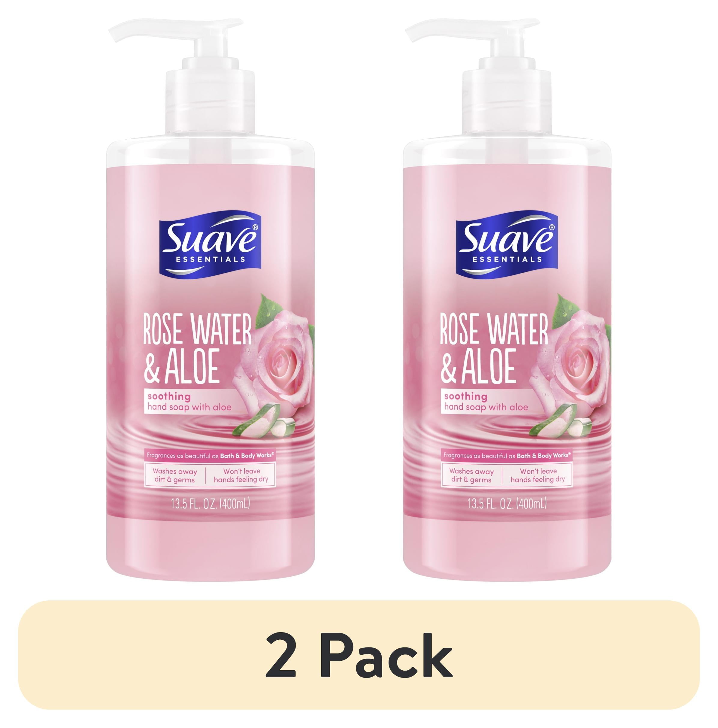 (2 pack) Suave Essentials Liquid Hand Soap, Rose Water & Aloe, 13.5 fl ...