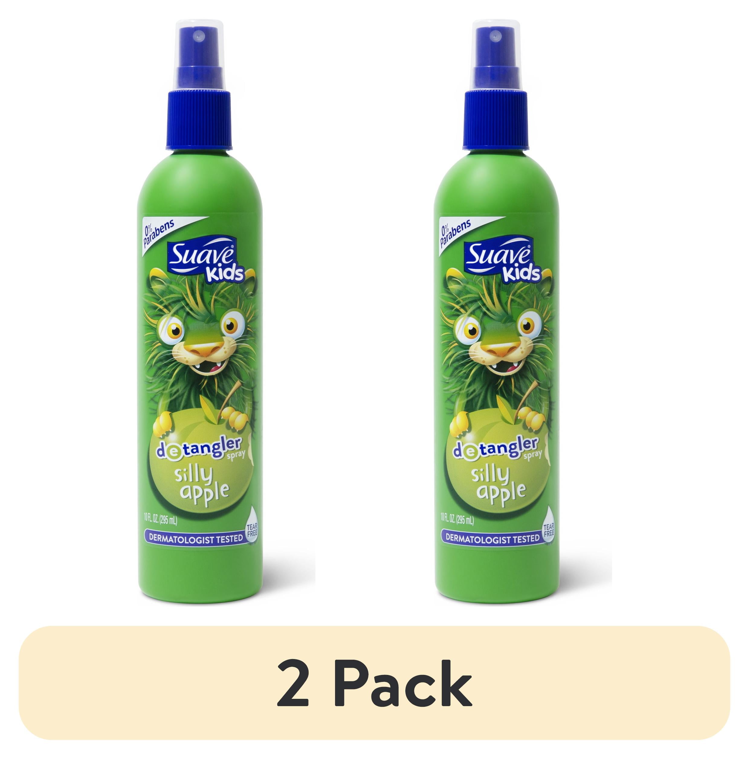 (2 pack) Suave Kids Hair Detangler Spray, Silly Apple, Tear Free ...