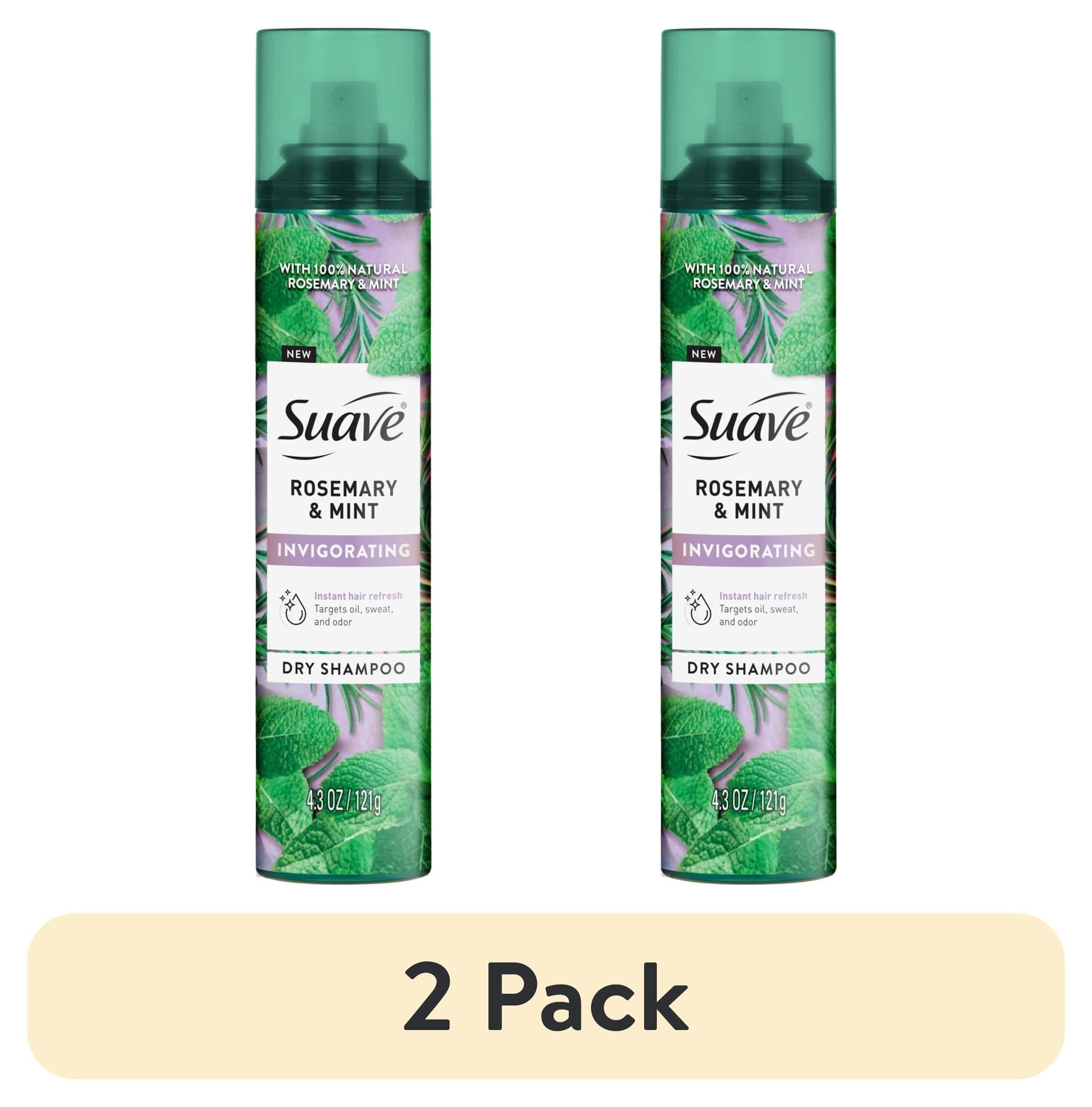 (2 pack) Suave Rosemary & Mint Invigorating Dry Shampoo, for Instantly ...