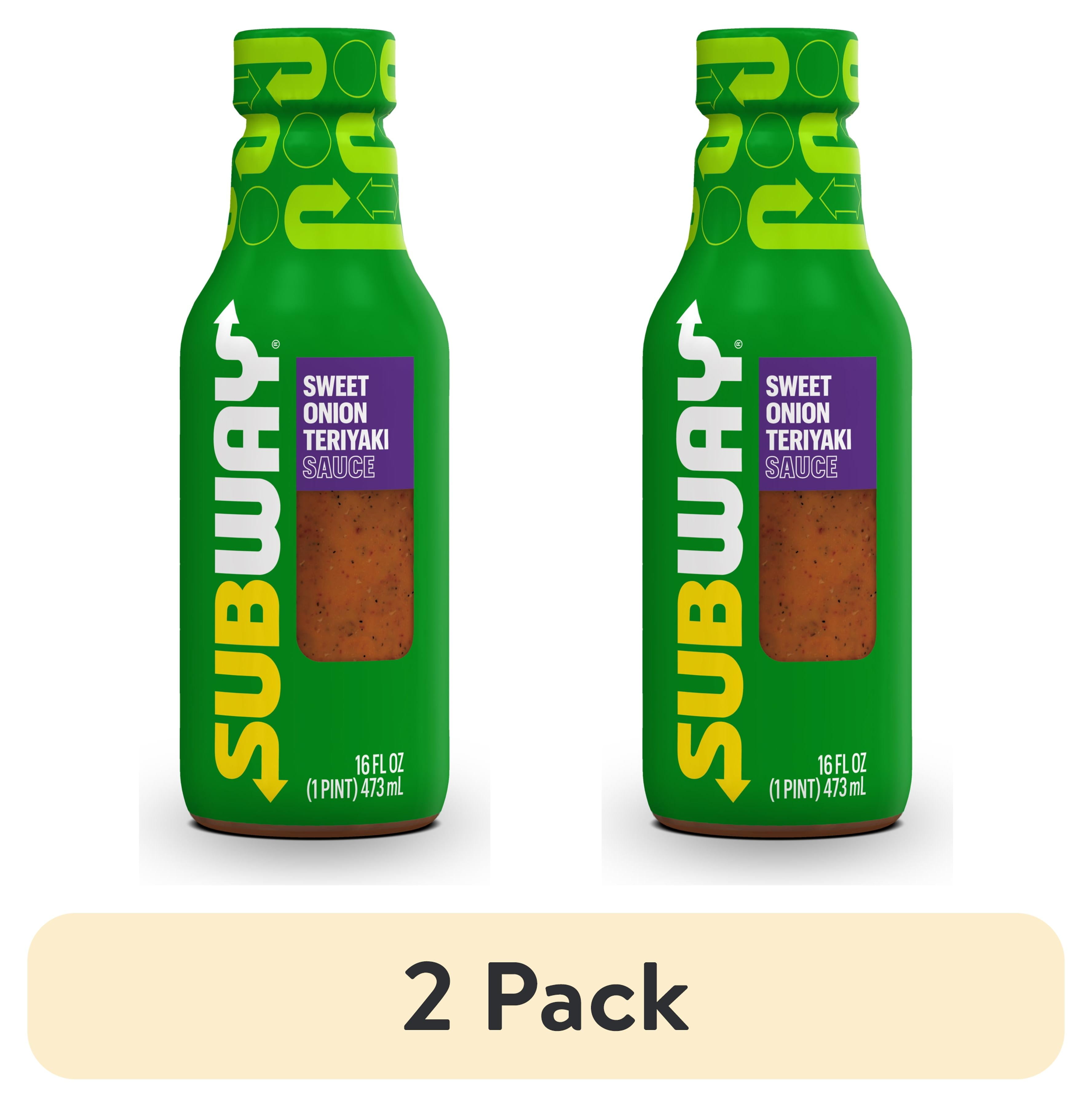 (2 pack) Subway Sweet Onion Teriyaki Sauce, 16 fl. oz. - Walmart.com