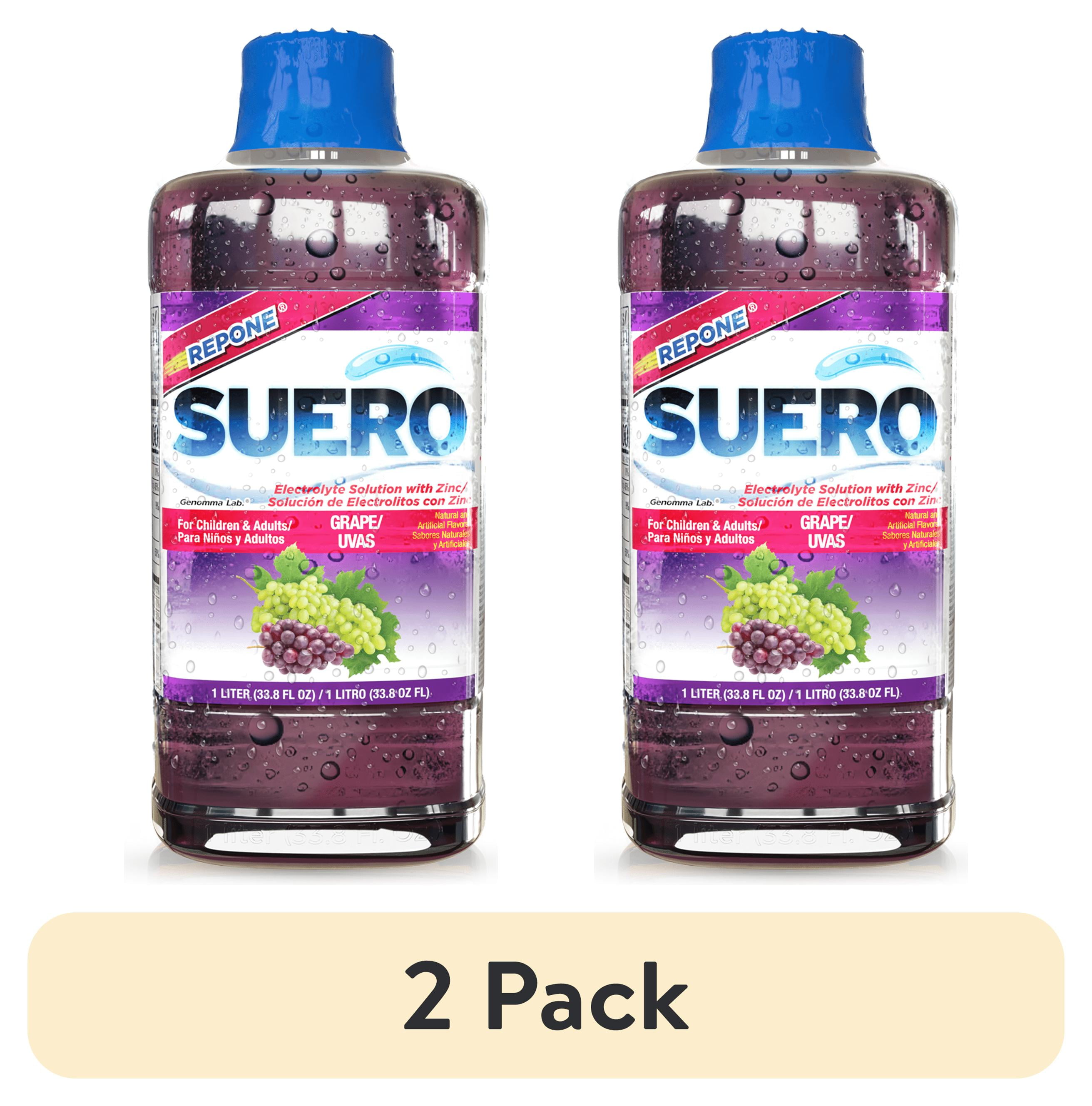 (2 pack) Suero Repone Electrolyte Drink, Grape, 1 Liter - Walmart.com