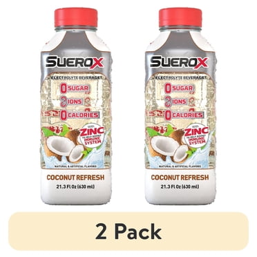 SueroX Zero Sugar Electrolyte Drink, Ultimate Pack, 21 oz, 12 Pack ...