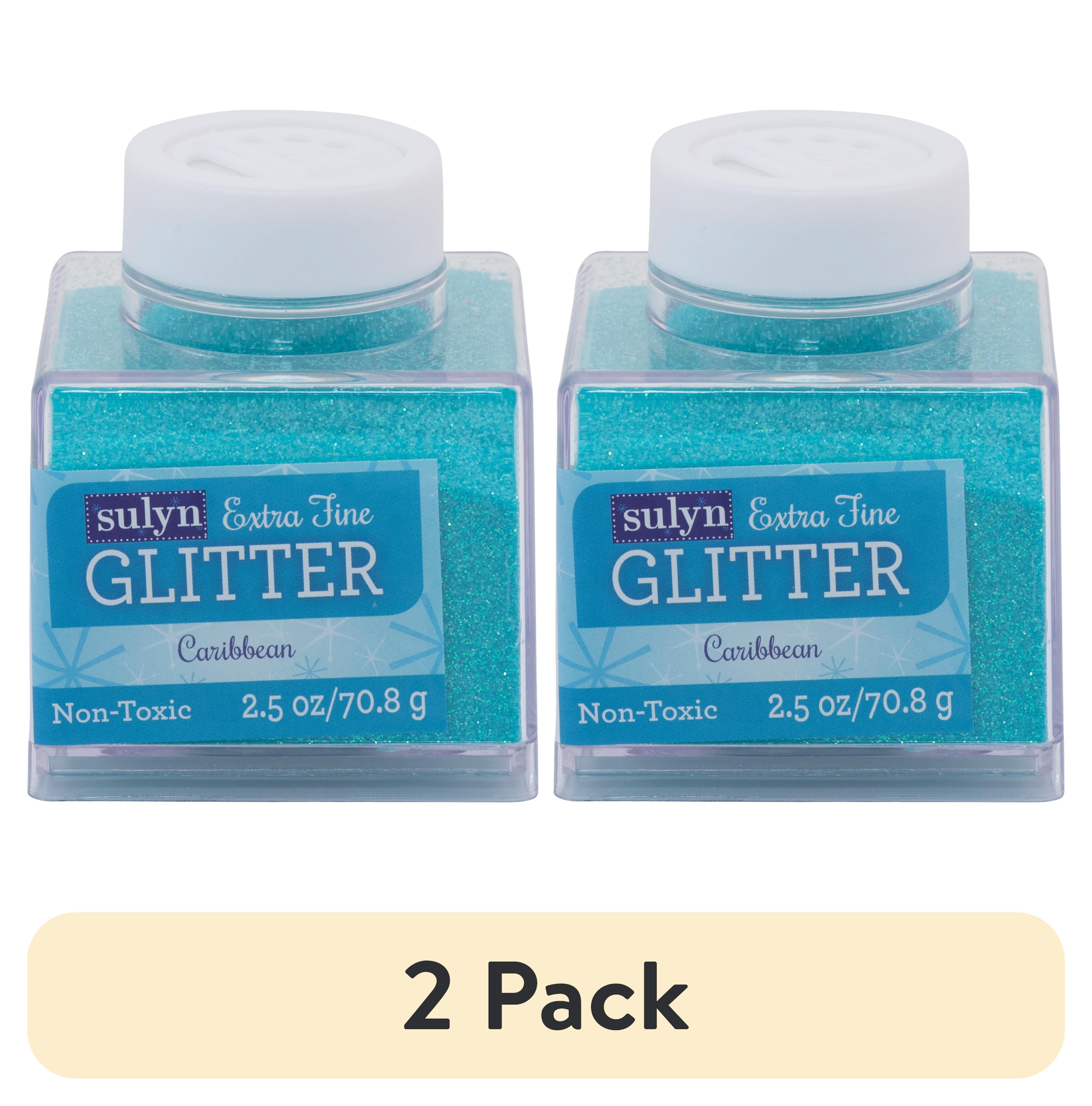 (2 pack) Sulyn Extra Fine Glitter for Crafts, Caribbean Blue, 2.5 oz ...