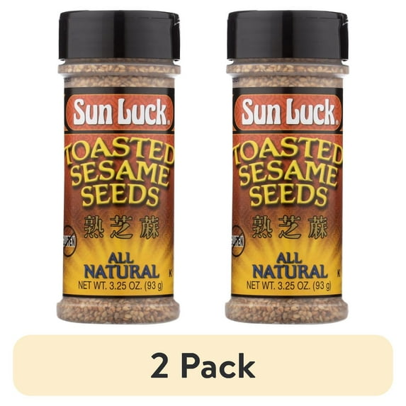 (2 pack) Sun Luck All Natural Toasted Sesame Seeds, 3.25 Oz. - Walmart.com