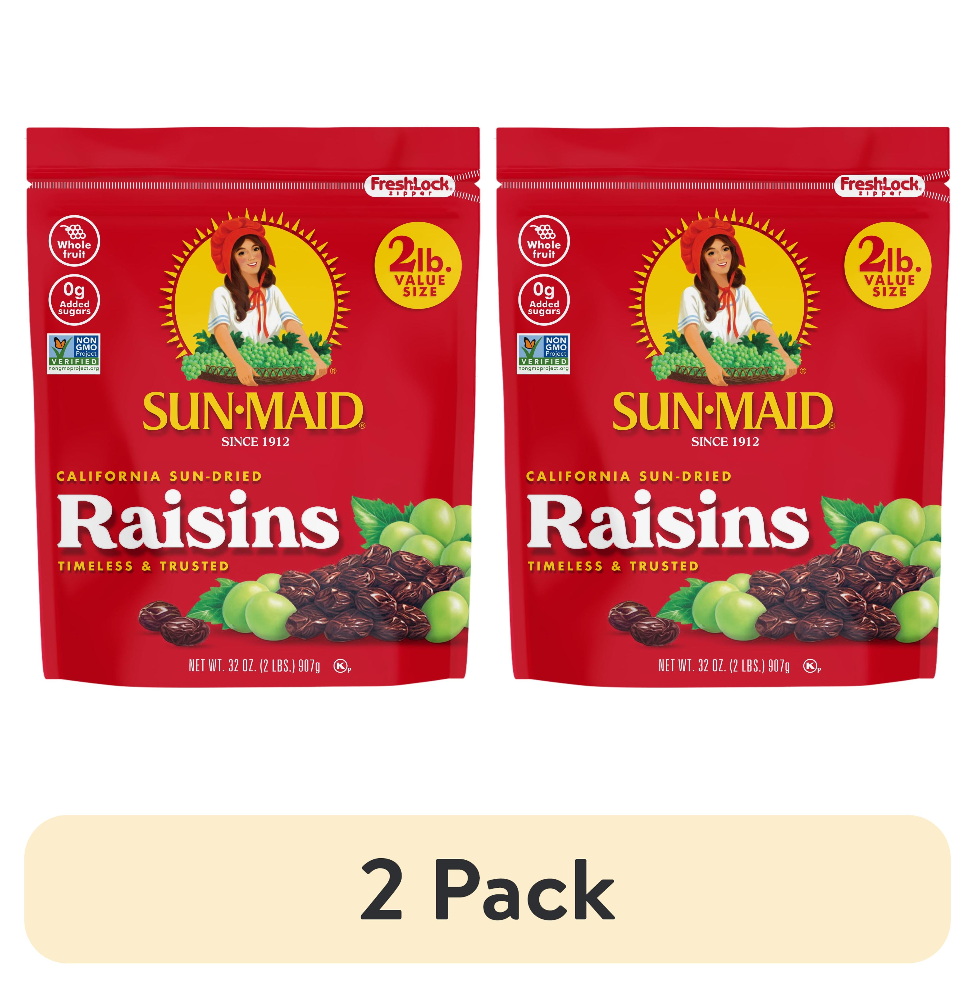 (2 pack) Sun-Maid® California Sun-Dried Raisins 32oz Resealable Stand ...