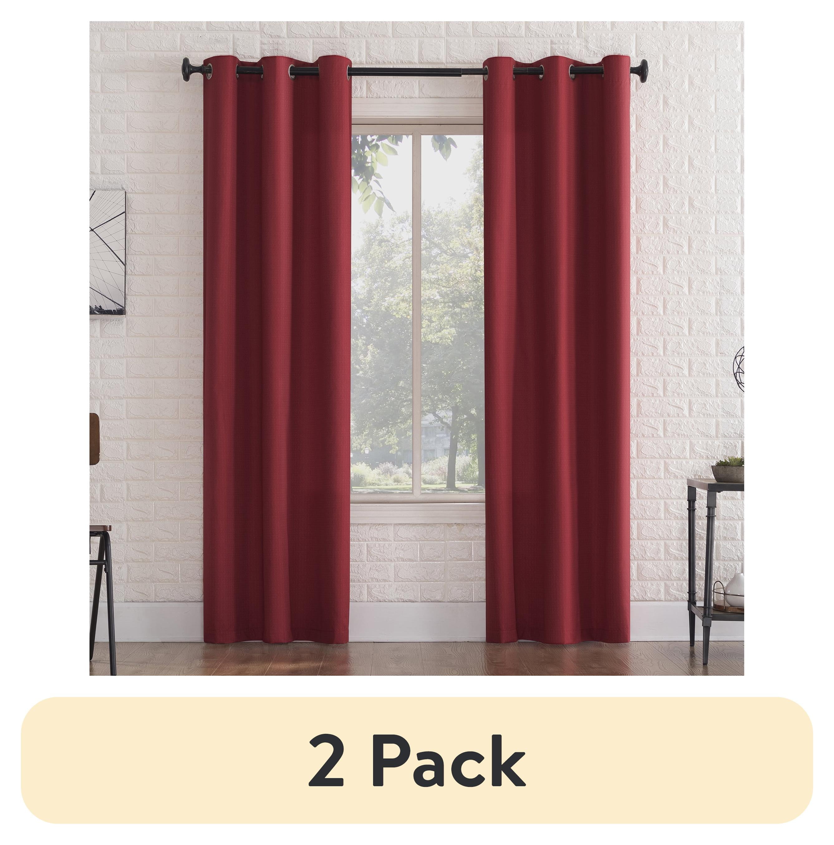 (2 pack) Sun Zero 2-Pack Arlo Textured Thermal Insulated Grommet ...