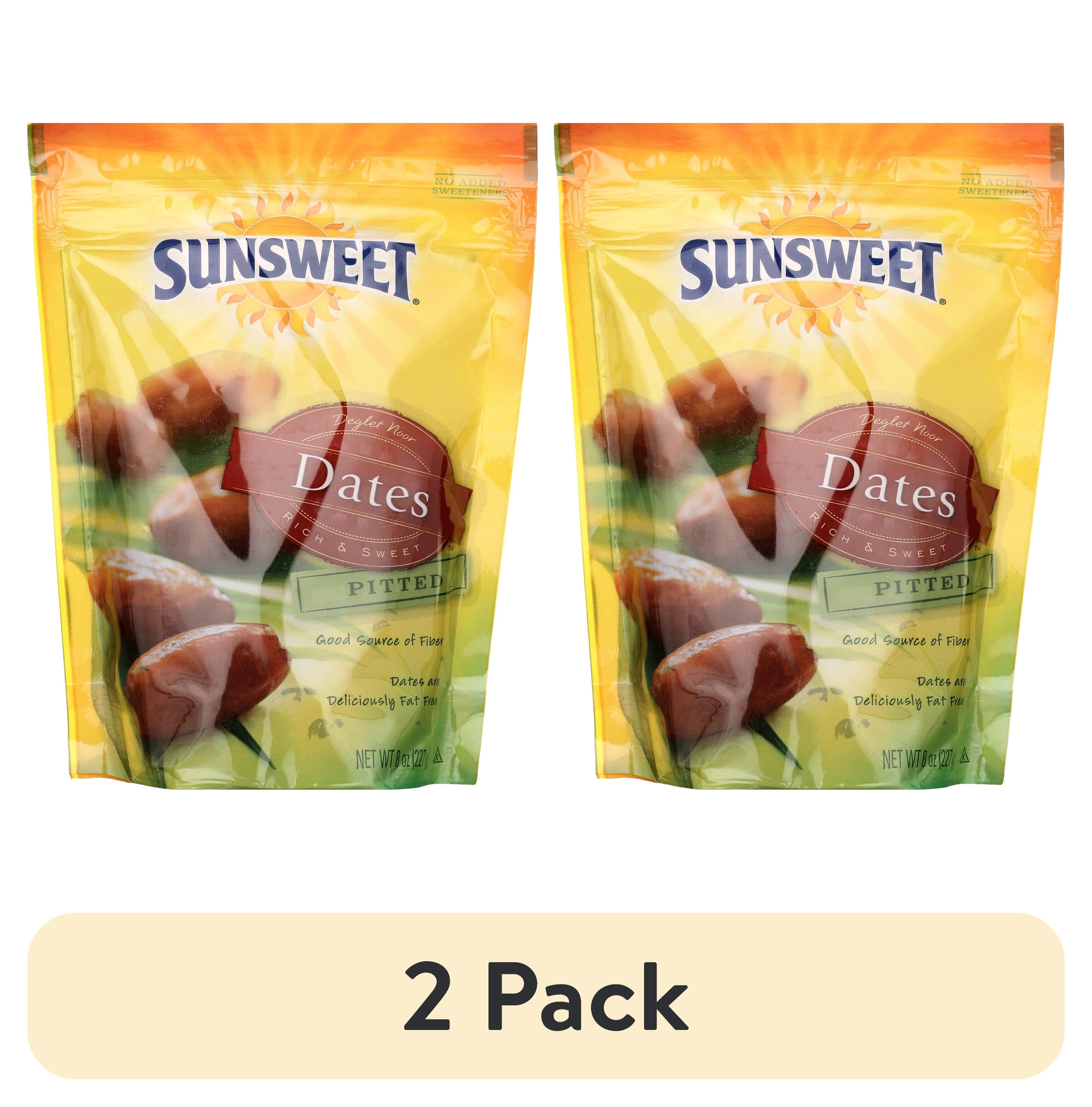 (2 pack) Sunsweet Dates, Pitted, 8 oz Pouch - Walmart.com