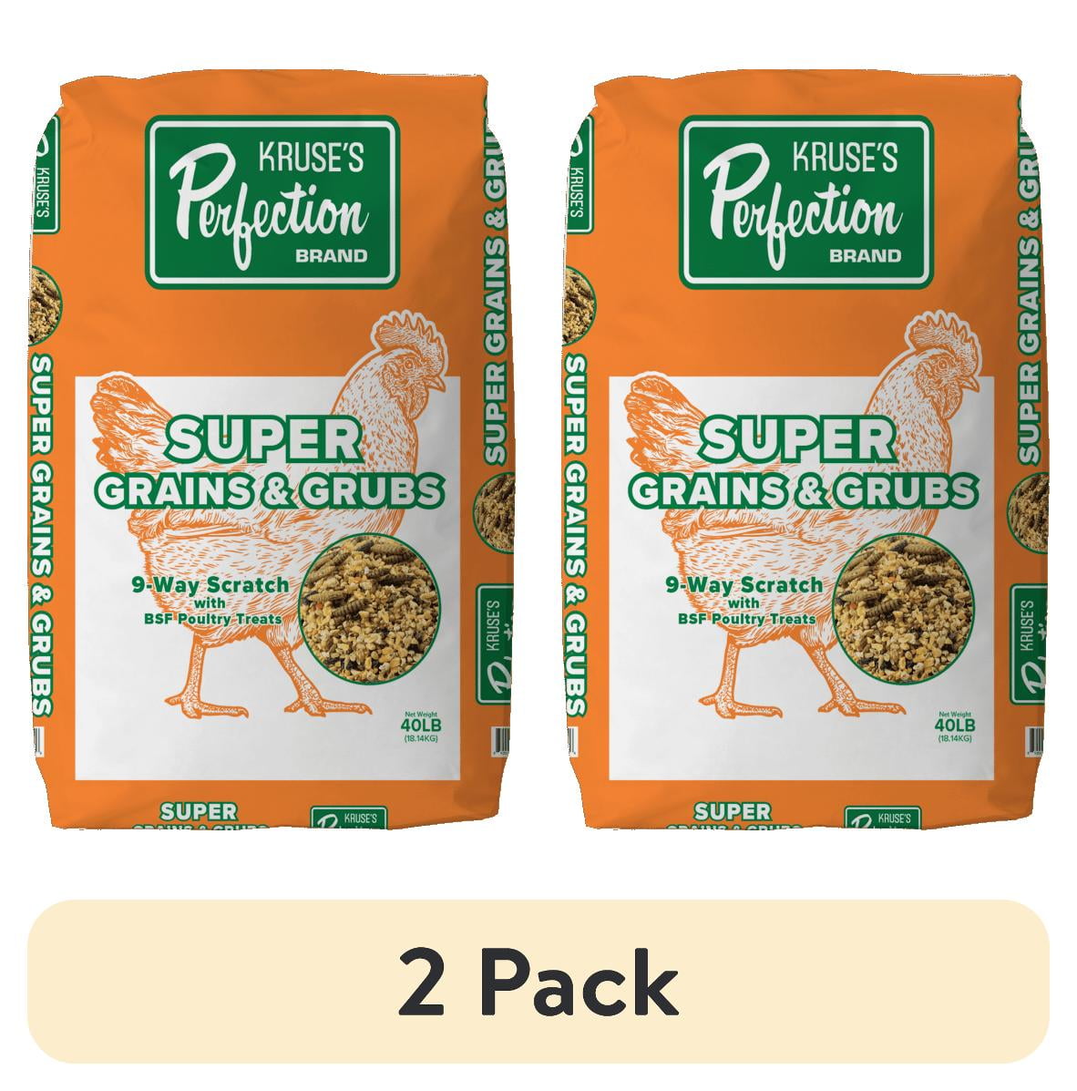 (2 pack) Super Grains with Super Grubs Poultry Treat - Walmart.com