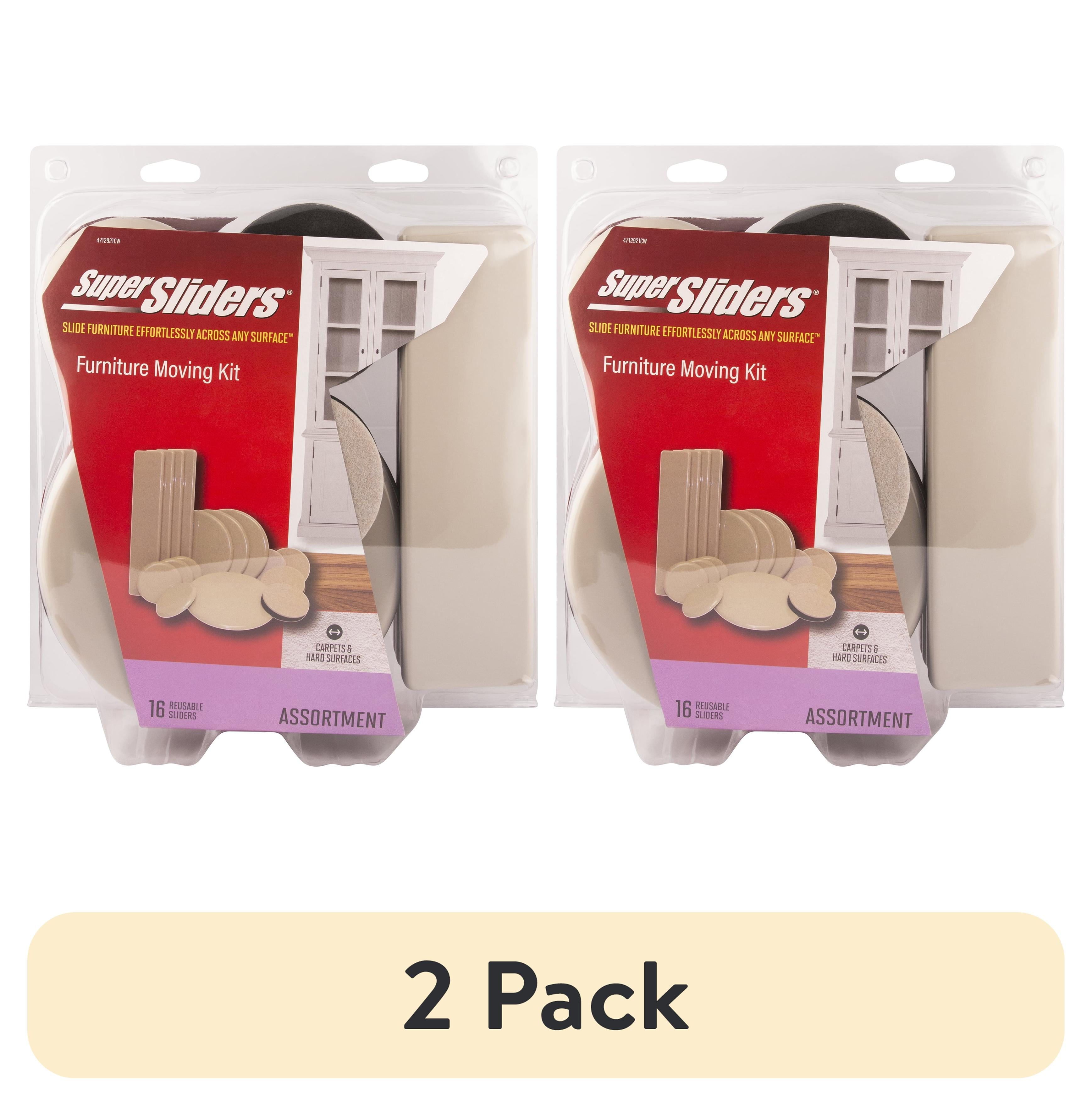 (2 pack) Super Sliders 16 Piece Furniture Slider Multi Pack for All ...