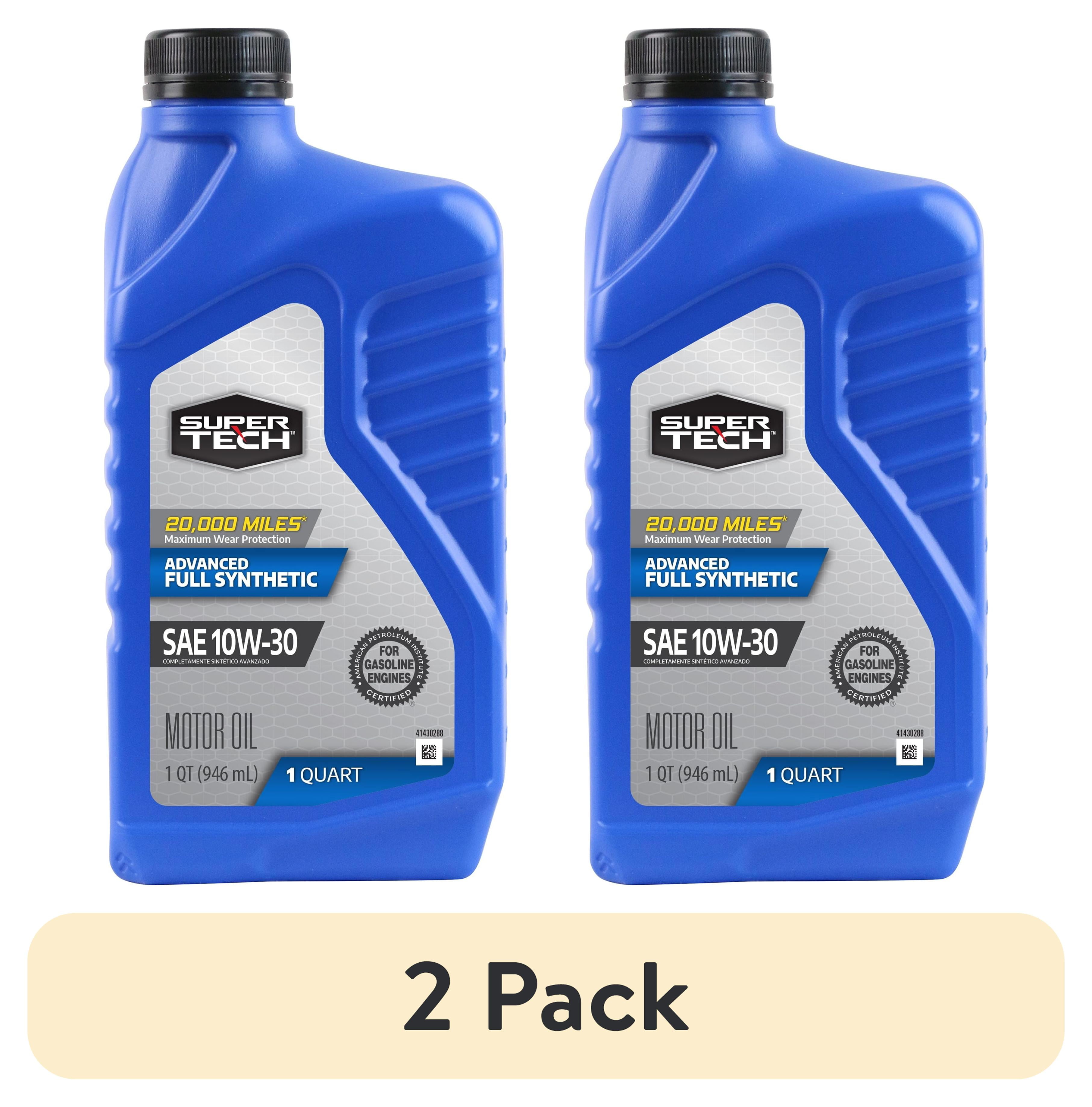 Super Tech Advanced Full Synthetic Motor Oil - SAE 10W-30 - Walmart.com