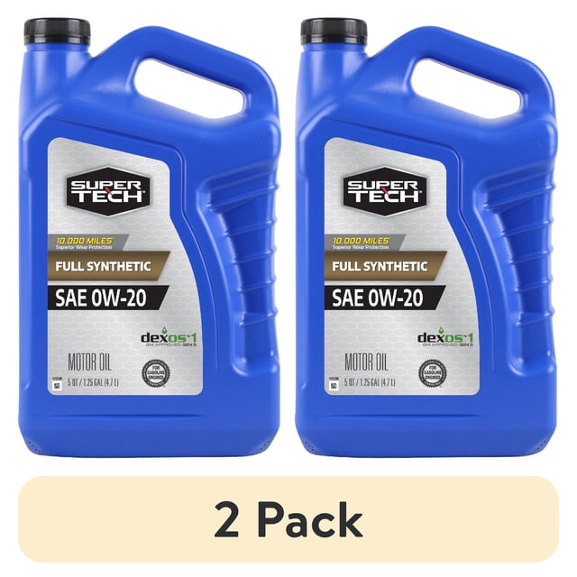 Super Tech 0W-20 Oil (2Q) - Lubricants for construction - Walmart ...