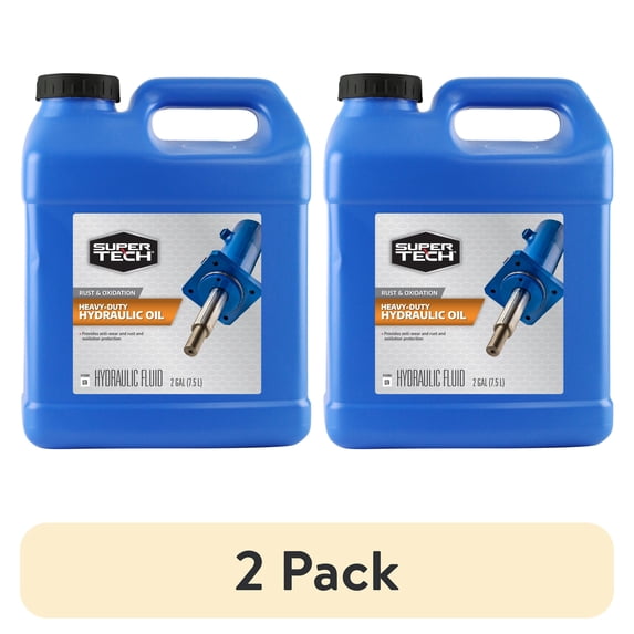 (2 pack) Super Tech Heavy Duty Rust and Oxidation Anti Wear Hydraulic ...
