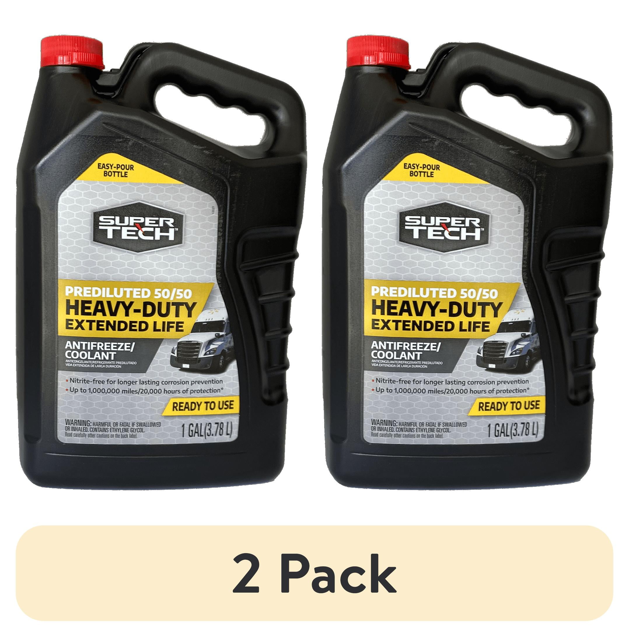 (2 pack) Super Tech Prediluted 50/50 Heavy-Duty Extended Life ...