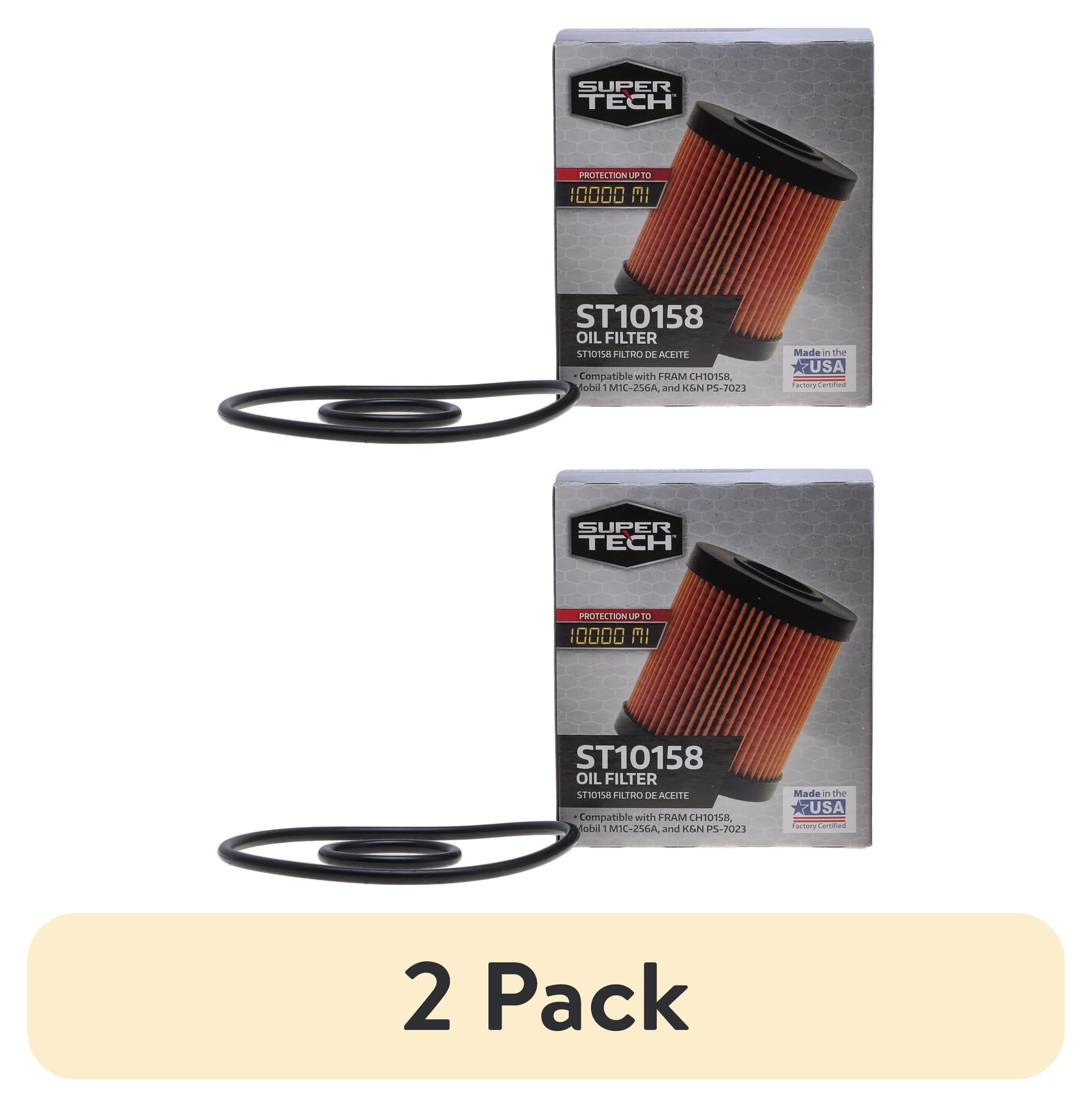 (2 pack) SuperTech Oil Filter, ST10158, 10K mile Cartridge Filter for ...