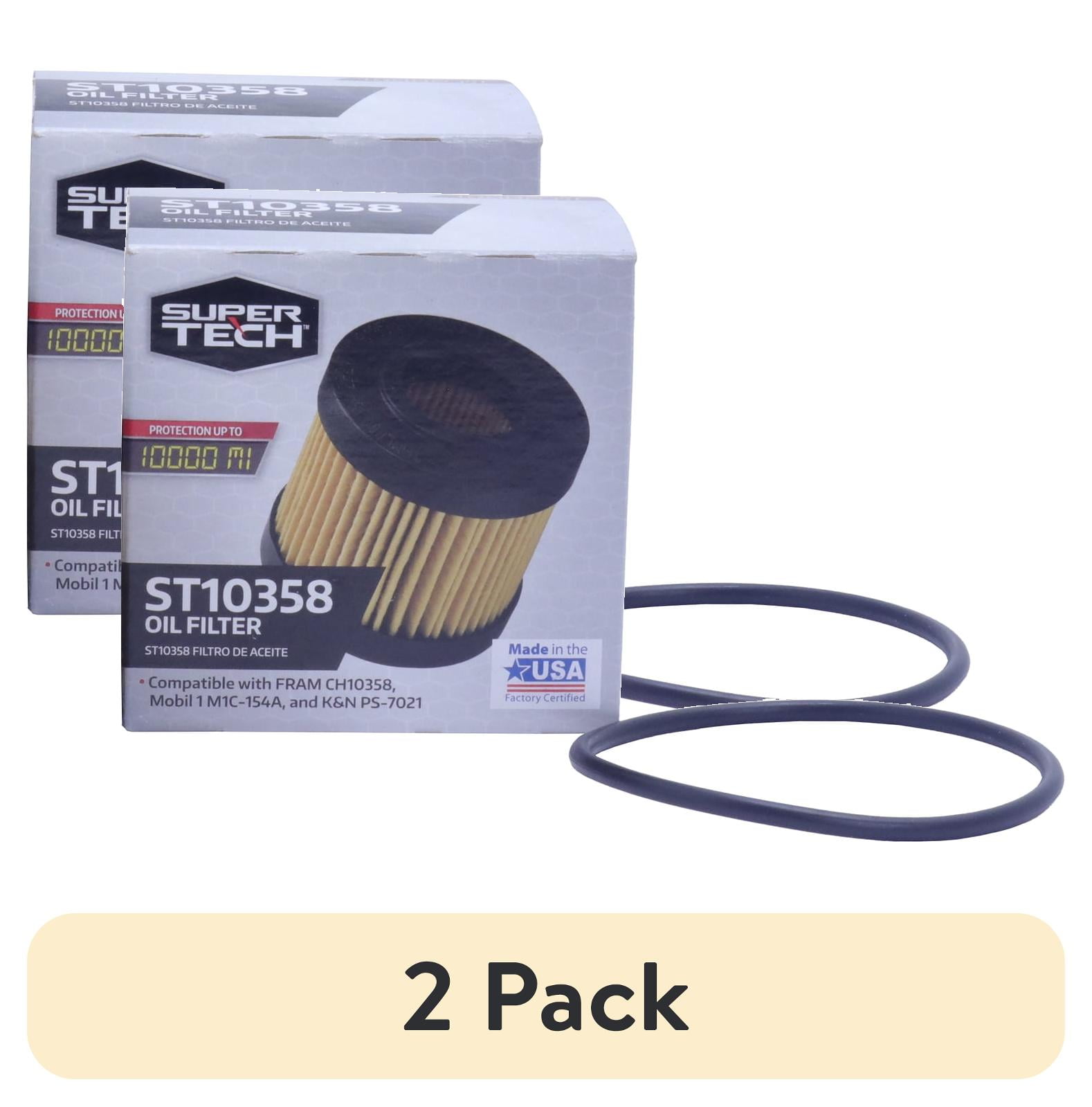 (2 pack) SuperTech ST10358 10K mile Cartridge Oil Filter for Scion and ...