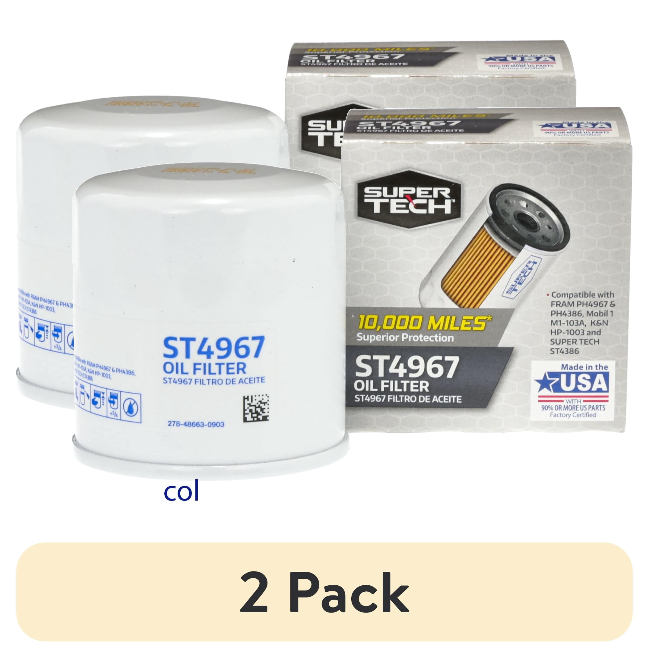 (2 pack) SuperTech ST4967 10K mile Spin-on Oil Filter, , for Daihatsu ...
