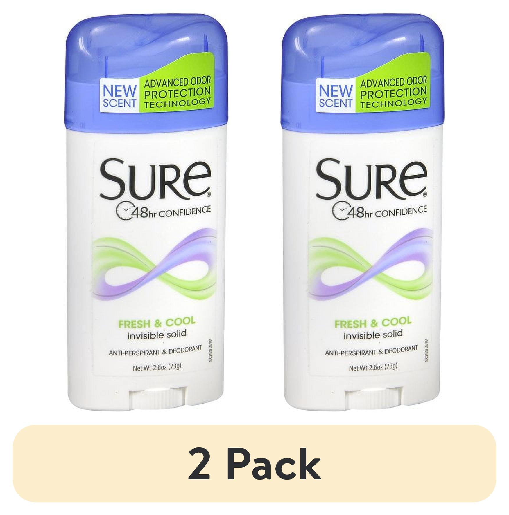 (2 pack) Sure Antiperspirant & Deodorant, Fresh And Cool, 48hr ...