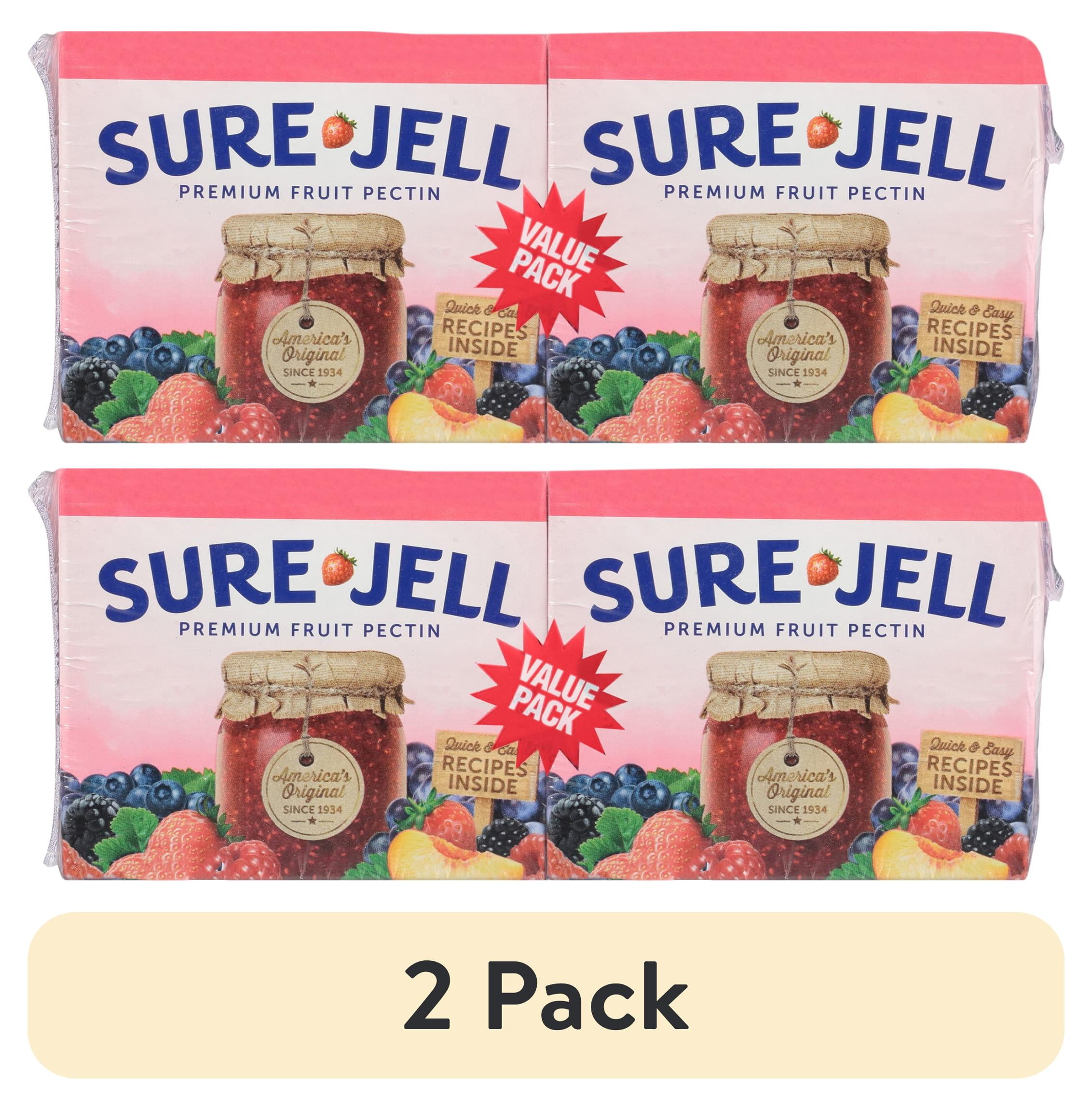 (2 pack) Sure-Jell Premium Fruit Pectin for Less or No Sugar Needed ...