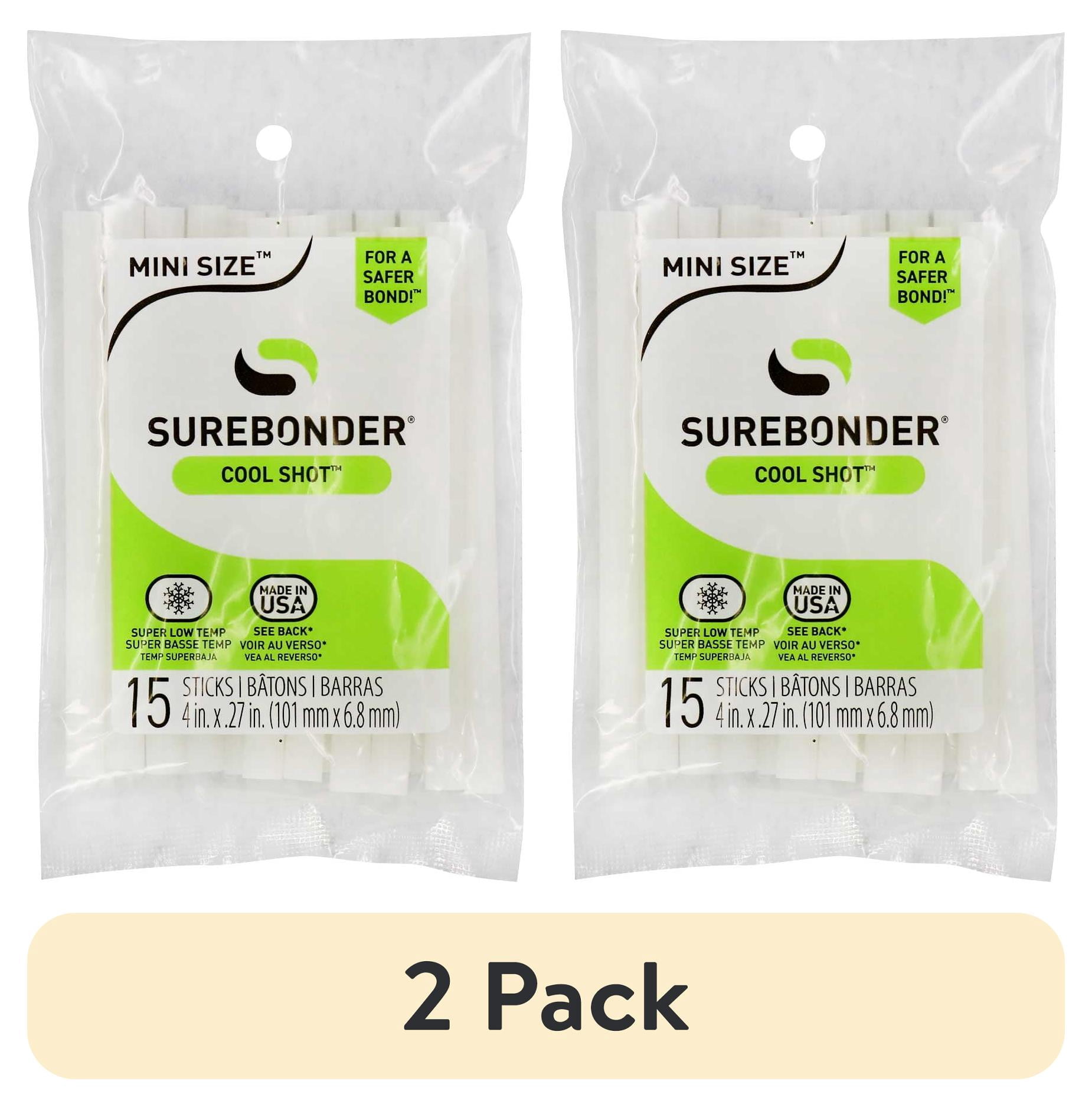 (2 pack) Surebonder Cool Shot Clear Hot Glue Sticks, Ultra Low Temp ...
