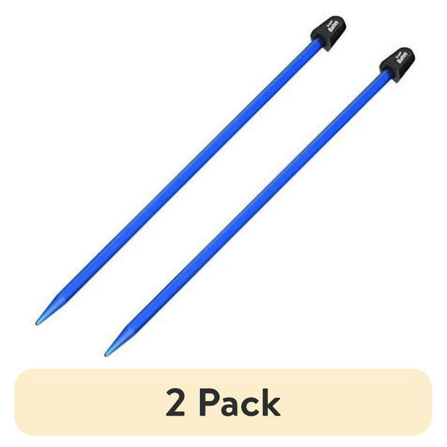 (2 pack) Susan Bates Crystalites Single Point Knitting Needle Set 10 ...
