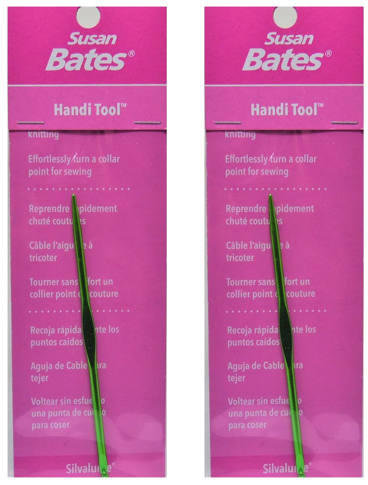 2-pack Susan Bates Silvalume Handi Tool Crochet Hook, 4 inch - Walmart.com