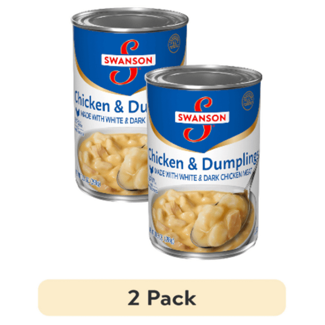 (2 pack) Swanson Canned Chicken and Dumplings with White and Dark ...