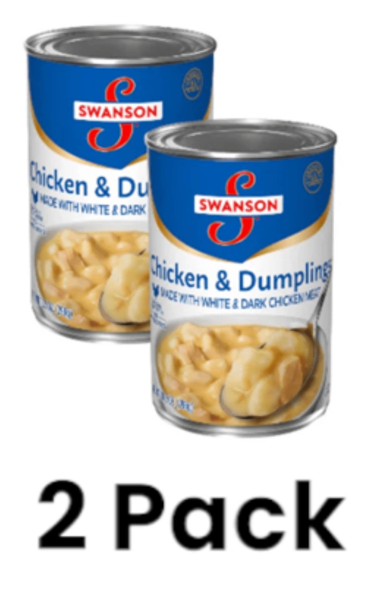 (2 pack) Swanson Canned Chicken and Dumplings with White and Dark ...