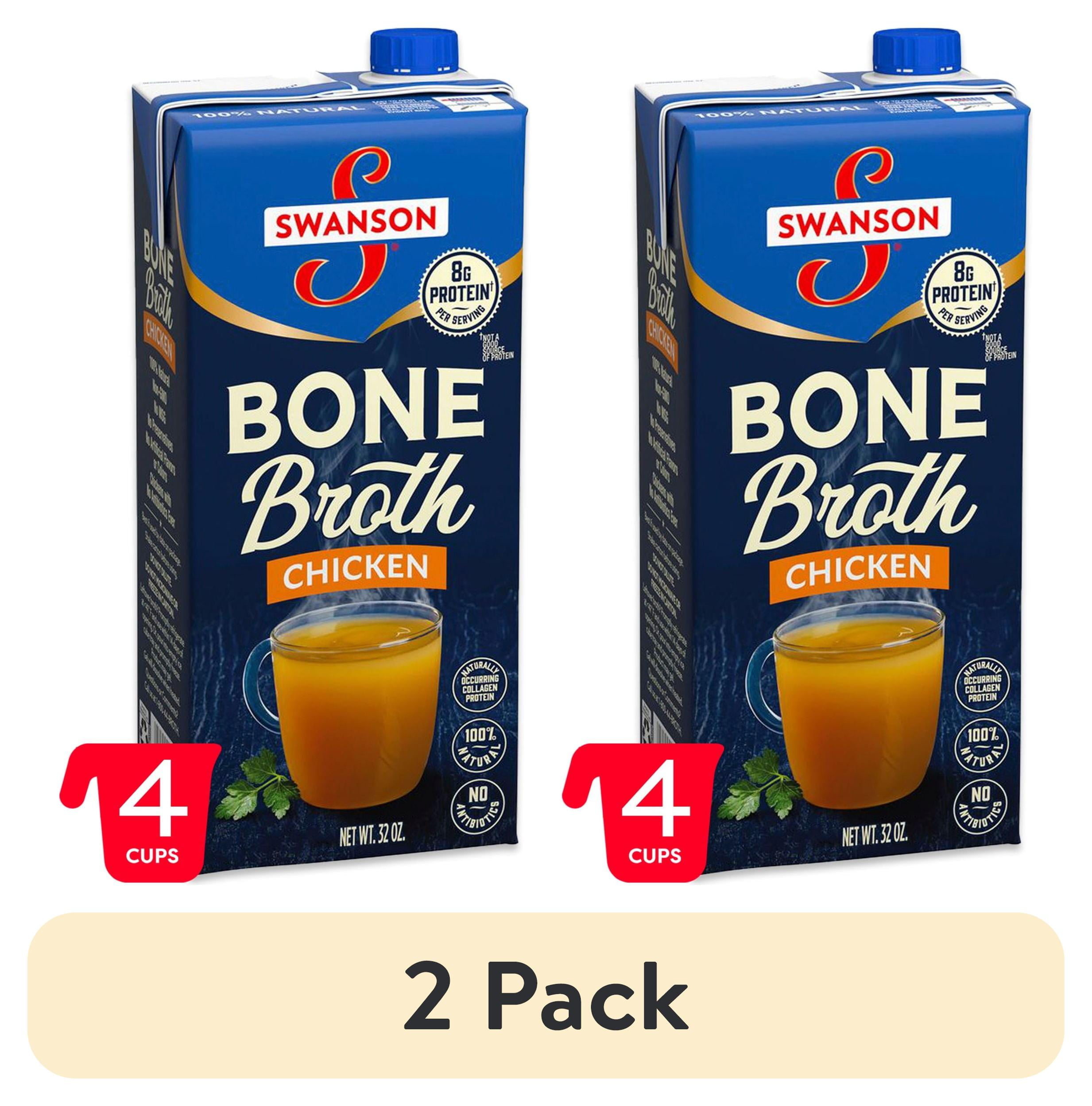 (2 pack) Swanson Chicken Bone Broth, 32 oz Carton - Walmart.com