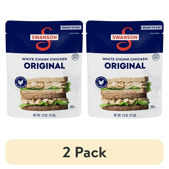 (2 pack) Swanson Original White Chunk Fully Cooked Chicken, Ready to ...