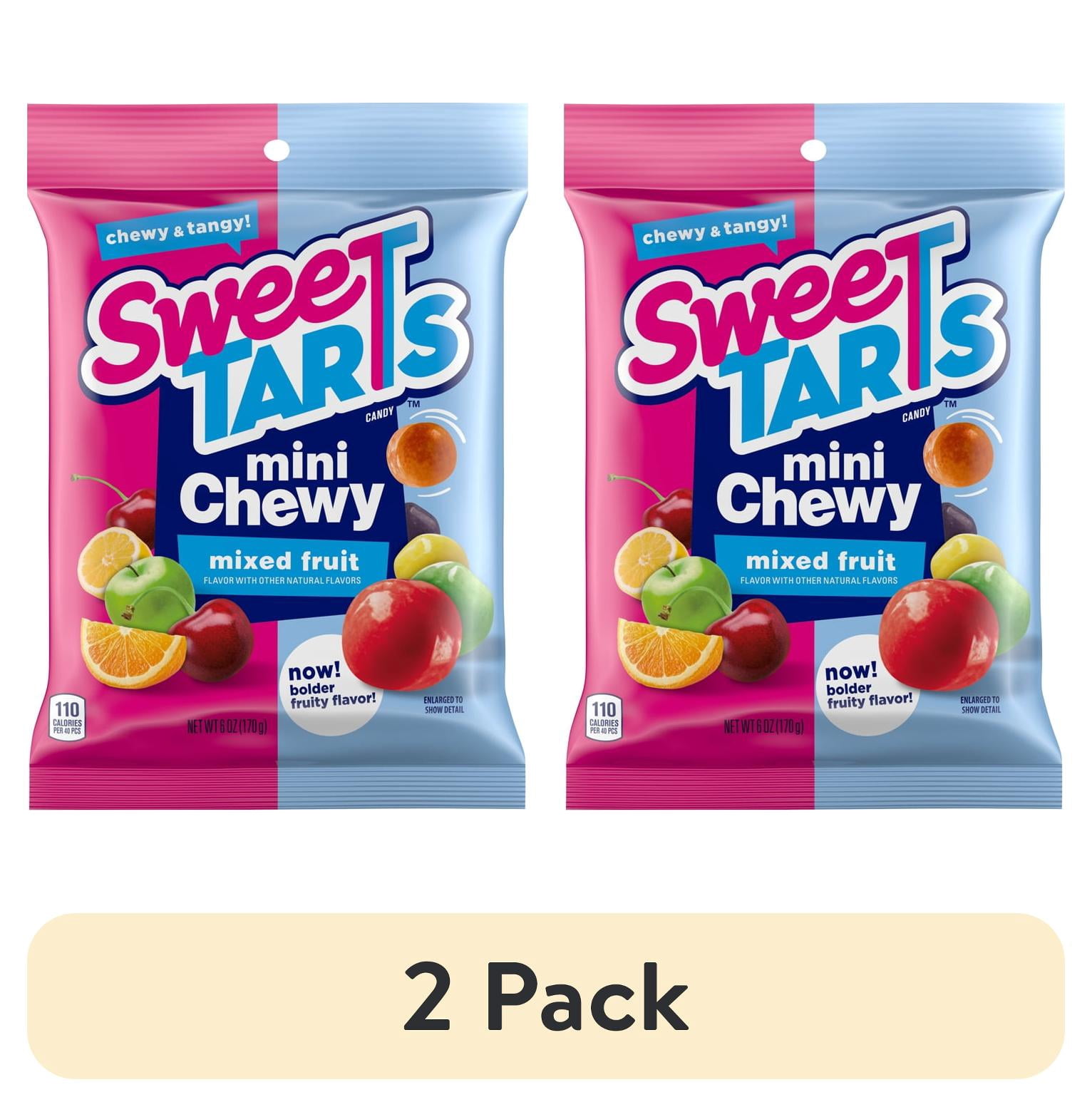 (2 pack) SweeTarts Mini Chewy Candy Bag, Mixed Fruit, 6 oz - Walmart ...
