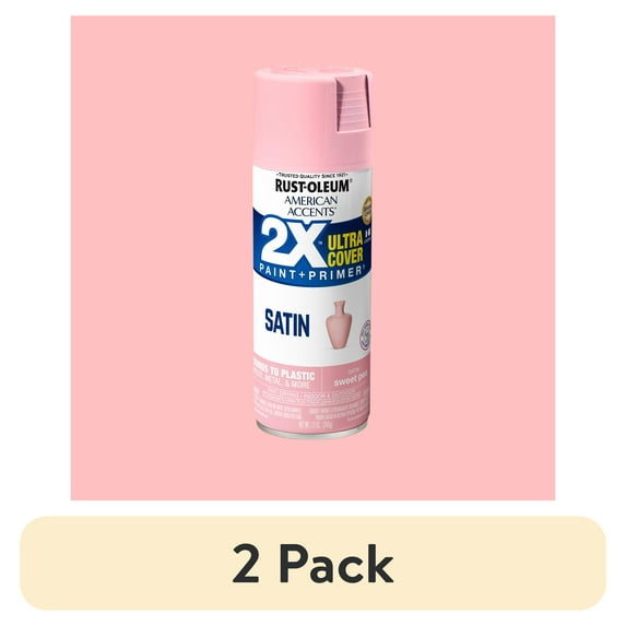 (2 pack) Sweet Pea, Rust-Oleum American Accents 2X Ultra Cover Satin ...