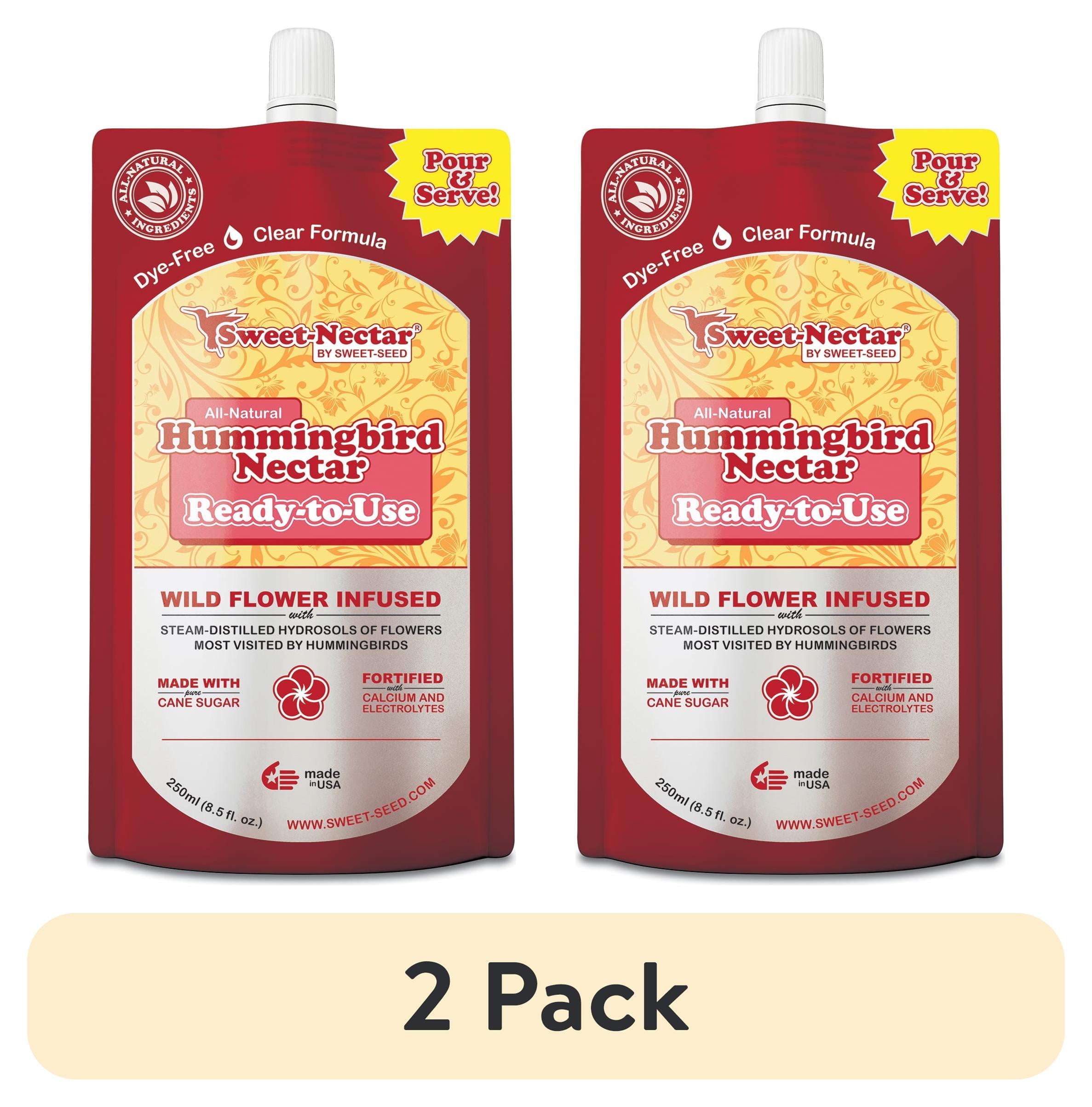(2 pack) Sweet-Seed Sweet-Nectar® Ready-to-Use Hummingbird Nectar, Dye ...