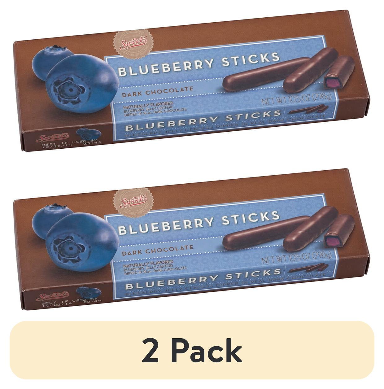 (2 pack) 10 oz. Rich Dark Chocolate Sticks, Blueberry - Walmart.com