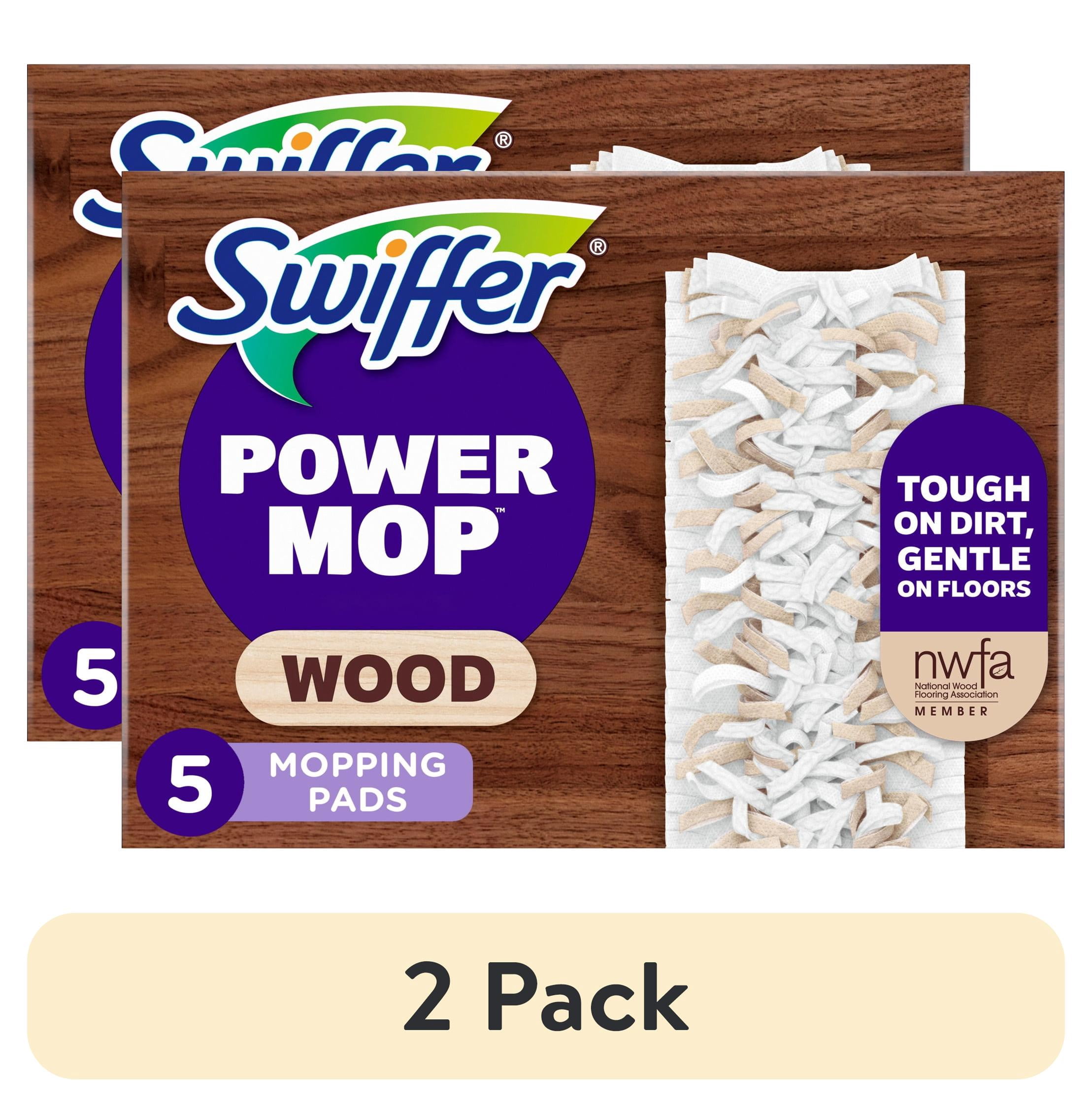 (2 pack) Swiffer PowerMop Wood Mopping Pad Refills, 5 count - Walmart.com