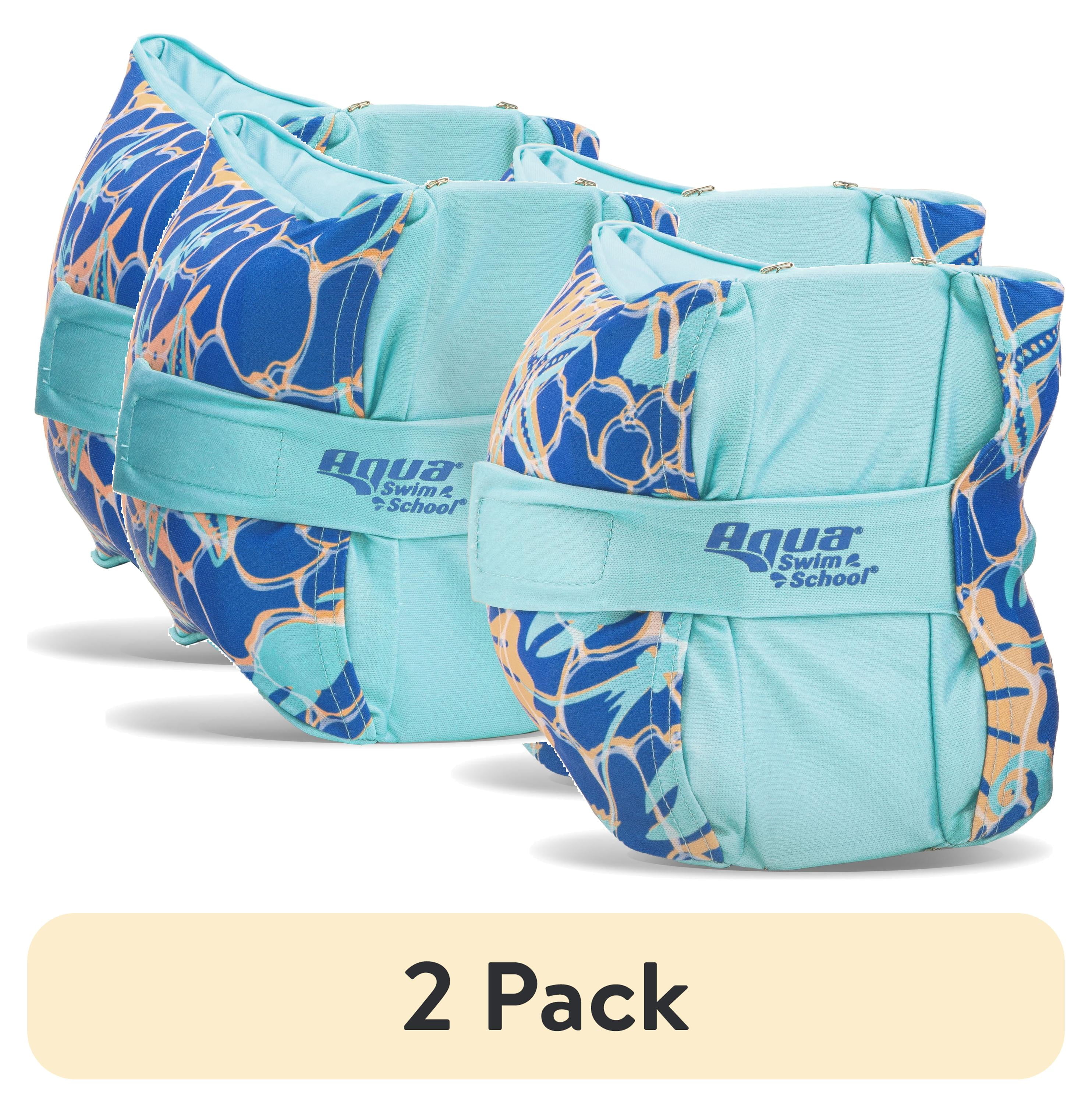 (2 pack) SwimSchool Adjustable Fabric Arm Pool Floats for Children 50 ...