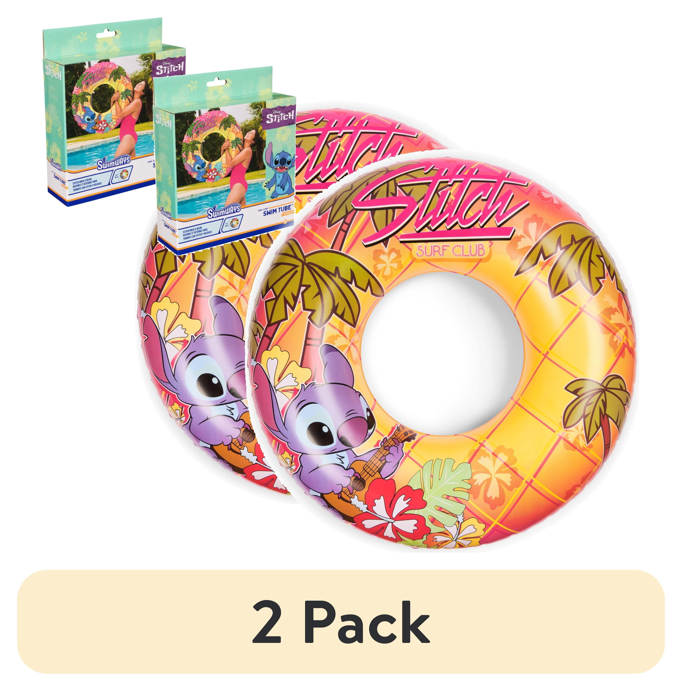 (2 pack) SwimWays Disney Stitch Swim Tube Pool Float, for Adults and ...