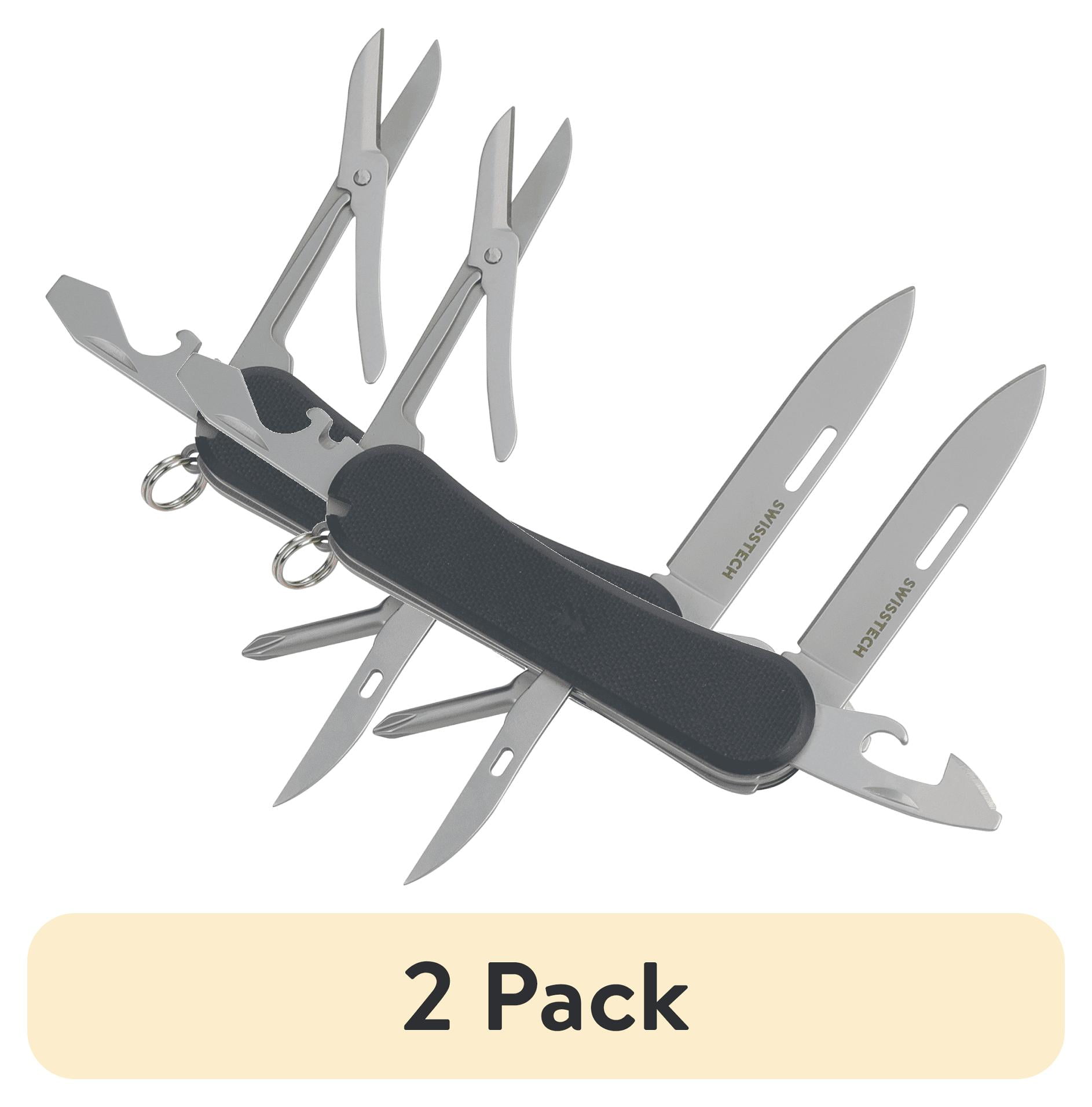 Swiss Tech Helfen 12-in-1 Multi Tool Knife, with a Stainless Steel Drop ...