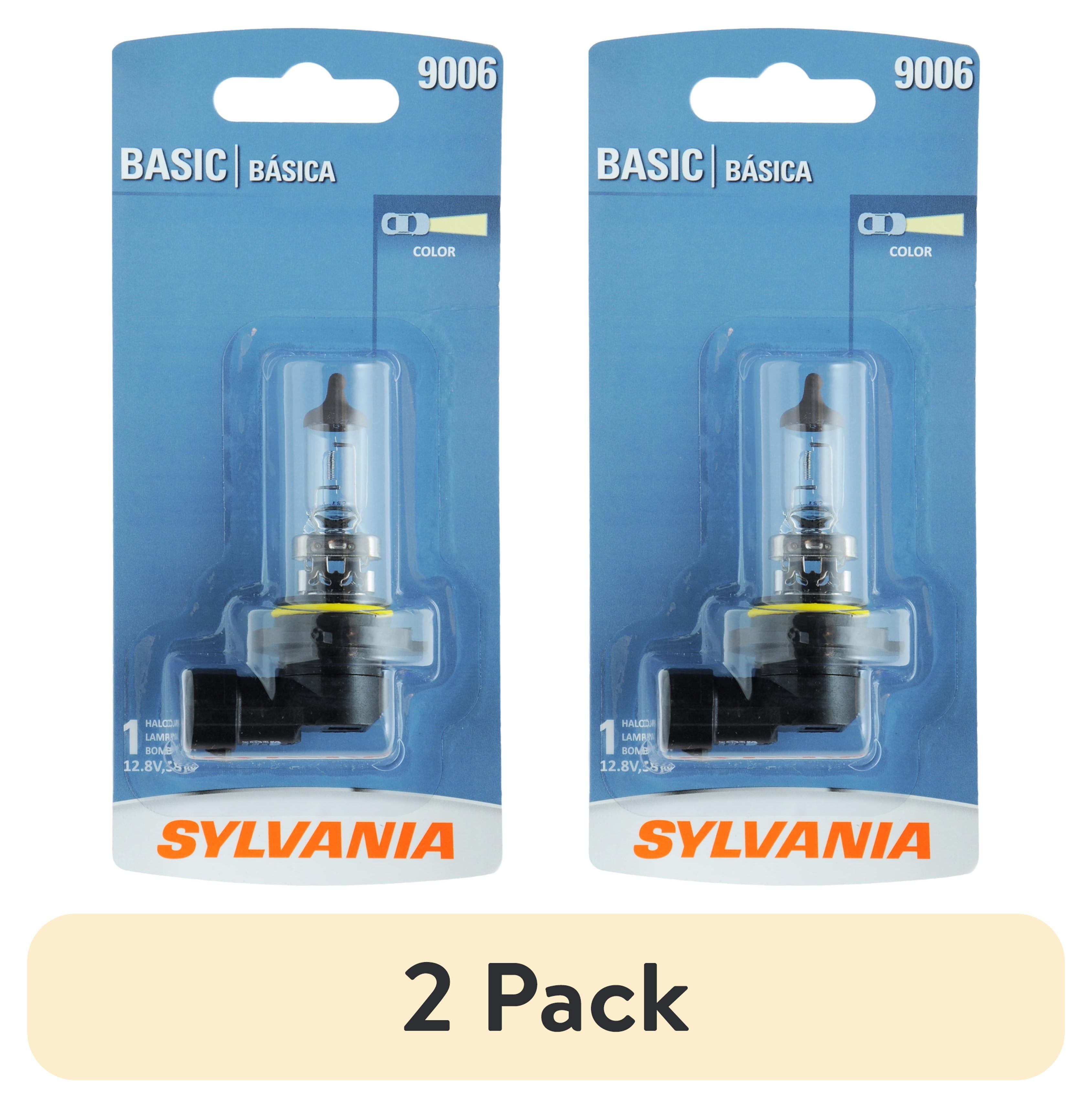 (2 pack) Sylvania 9006 Basic Halogen Headlight Bulb, 1 Pack, Compatible ...