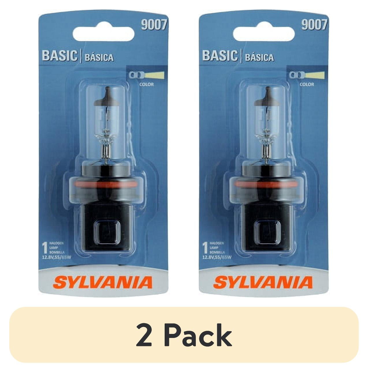 (2 pack) Sylvania 9007 Basic Halogen Headlight Bulb, 1 Pack, Compatible ...